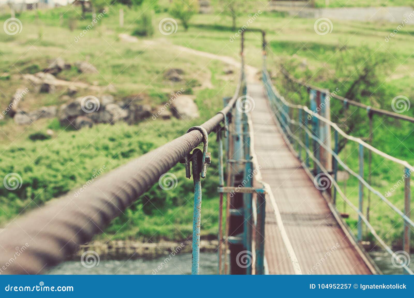 The iron rope is stretched stock image. Image of suspension - 104952257