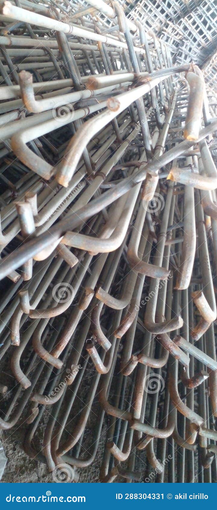 Iron Round Construction Casting Spicy Stock Image - Image of ...