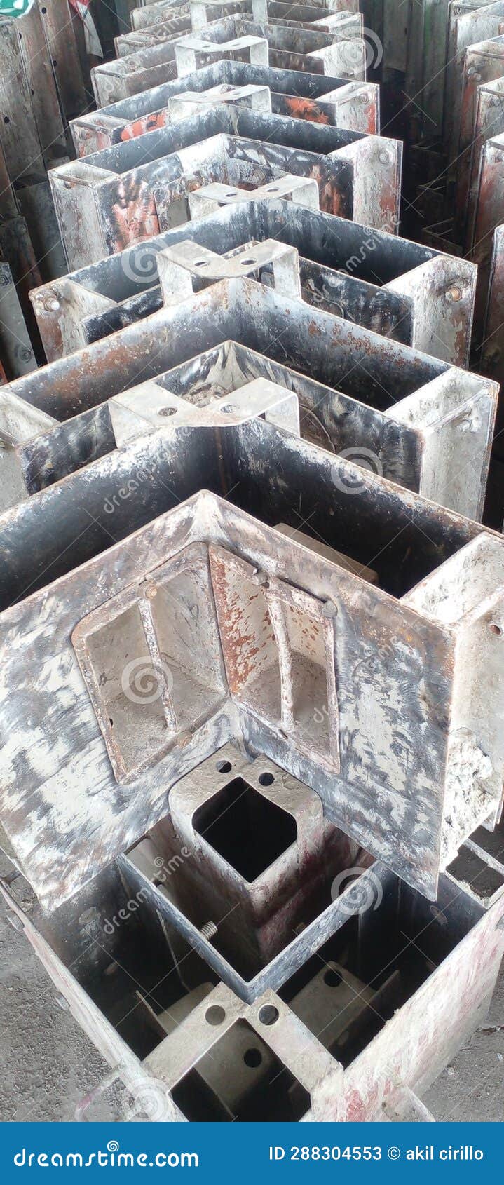 Iron Round Construction Casting Spicy Stock Image - Image of ...