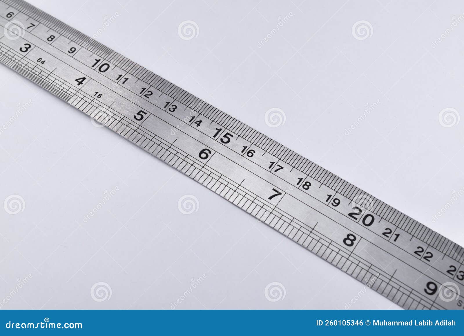 Iron Ruler, Unit is Centimeters and Inch. Stock Photo - Image of school ...