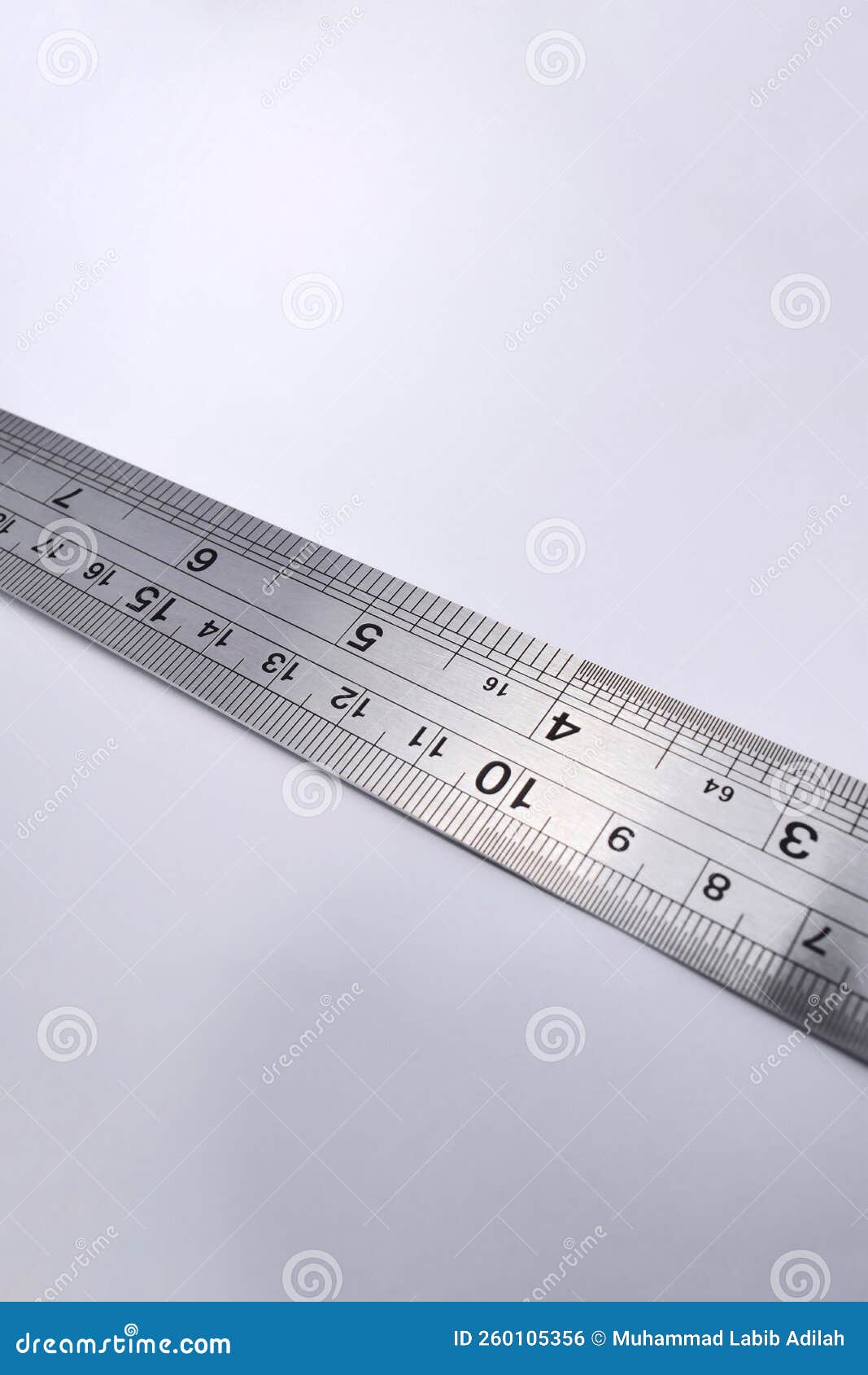 Iron Ruler, Unit is Centimeters and Inch. Stock Photo - Image of ...