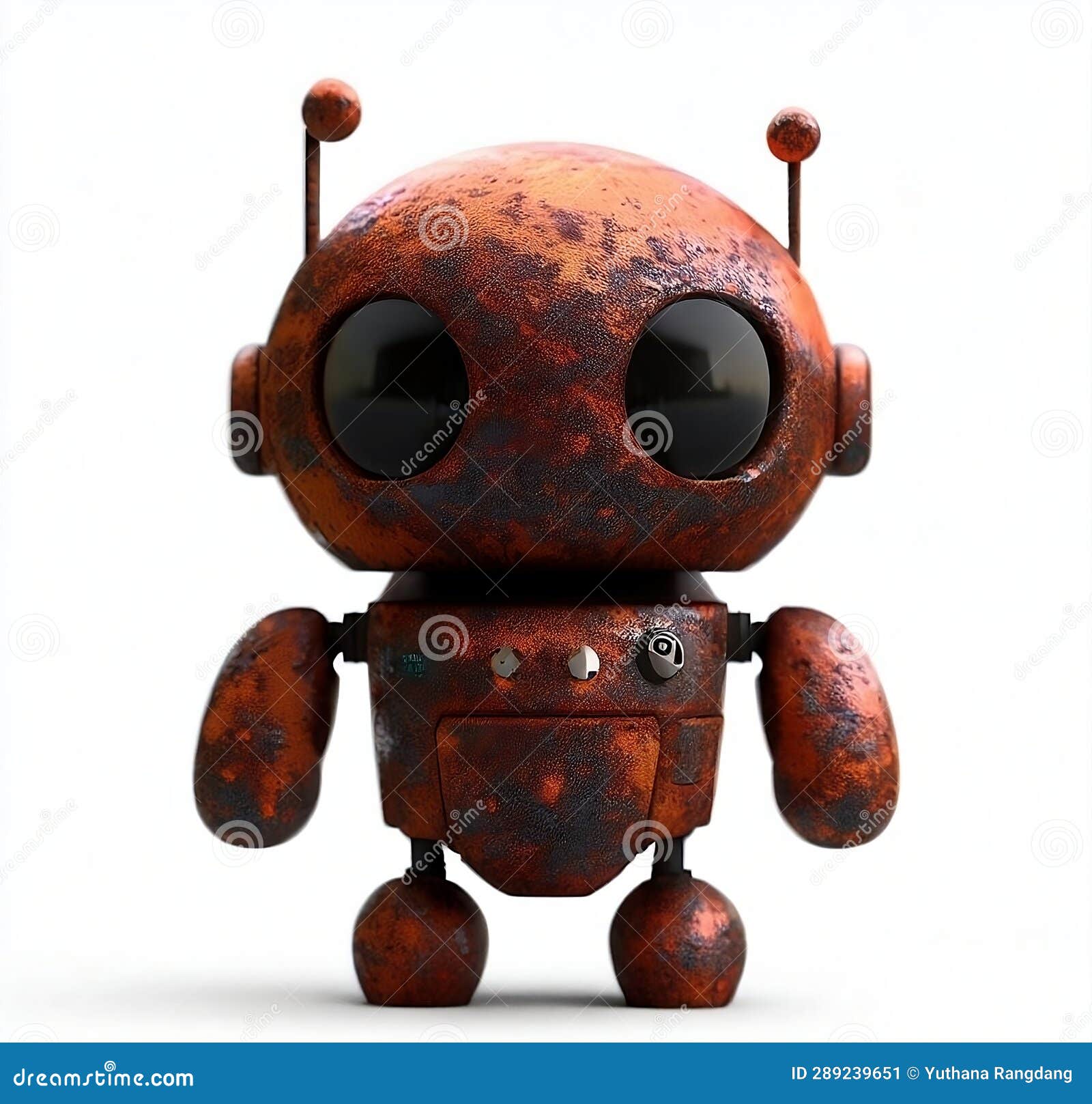 Iron Rust Robot , Generate by Ai . Stock Illustration - Illustration of ...