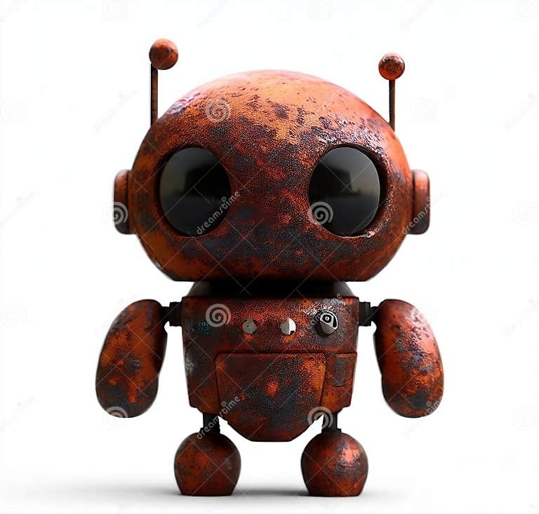 Iron Rust Robot , Generate by Ai . Stock Illustration - Illustration of ...