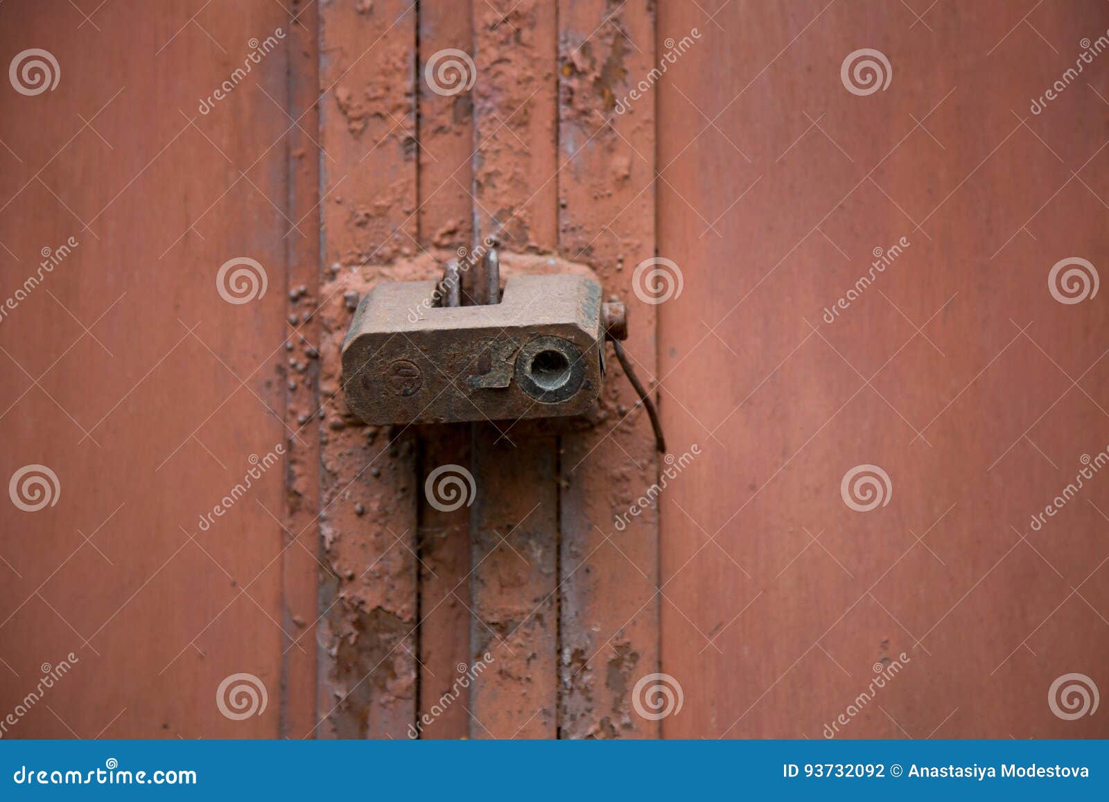 Iron Rusty Door Lock Background Stock Photo - Image of rust, bolt: 93732092