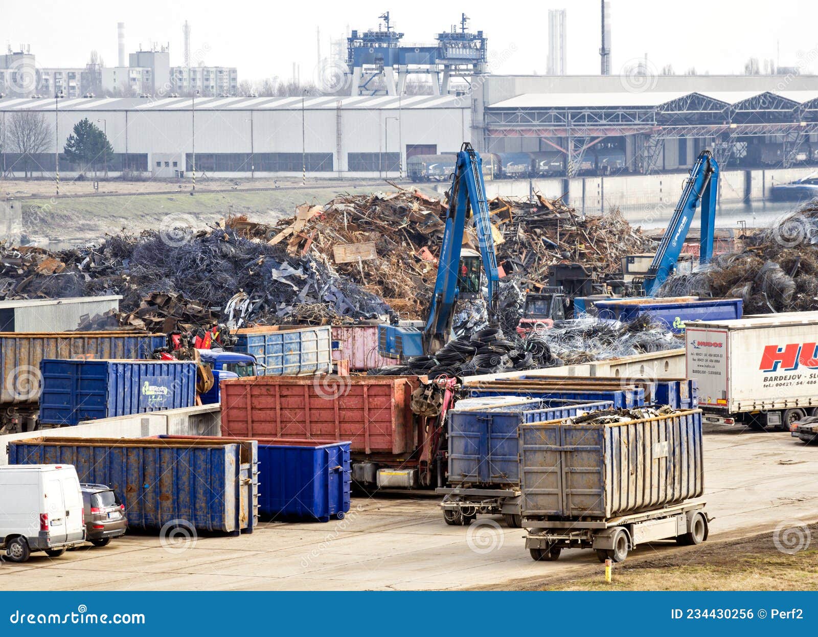 Iron Scrap Warehouse editorial photo. Image of slovakia - 234430256