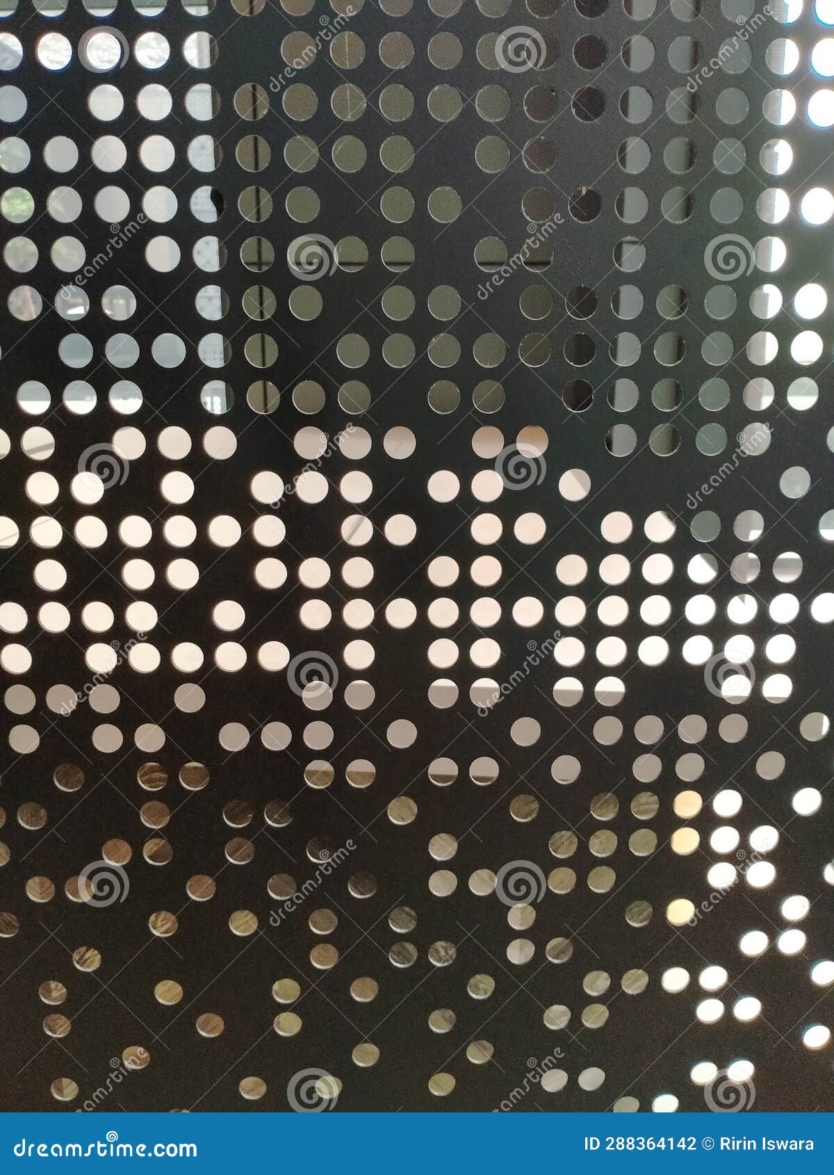 The Iron is Shaped into Holes that Look Unique Stock Photo - Image of ...