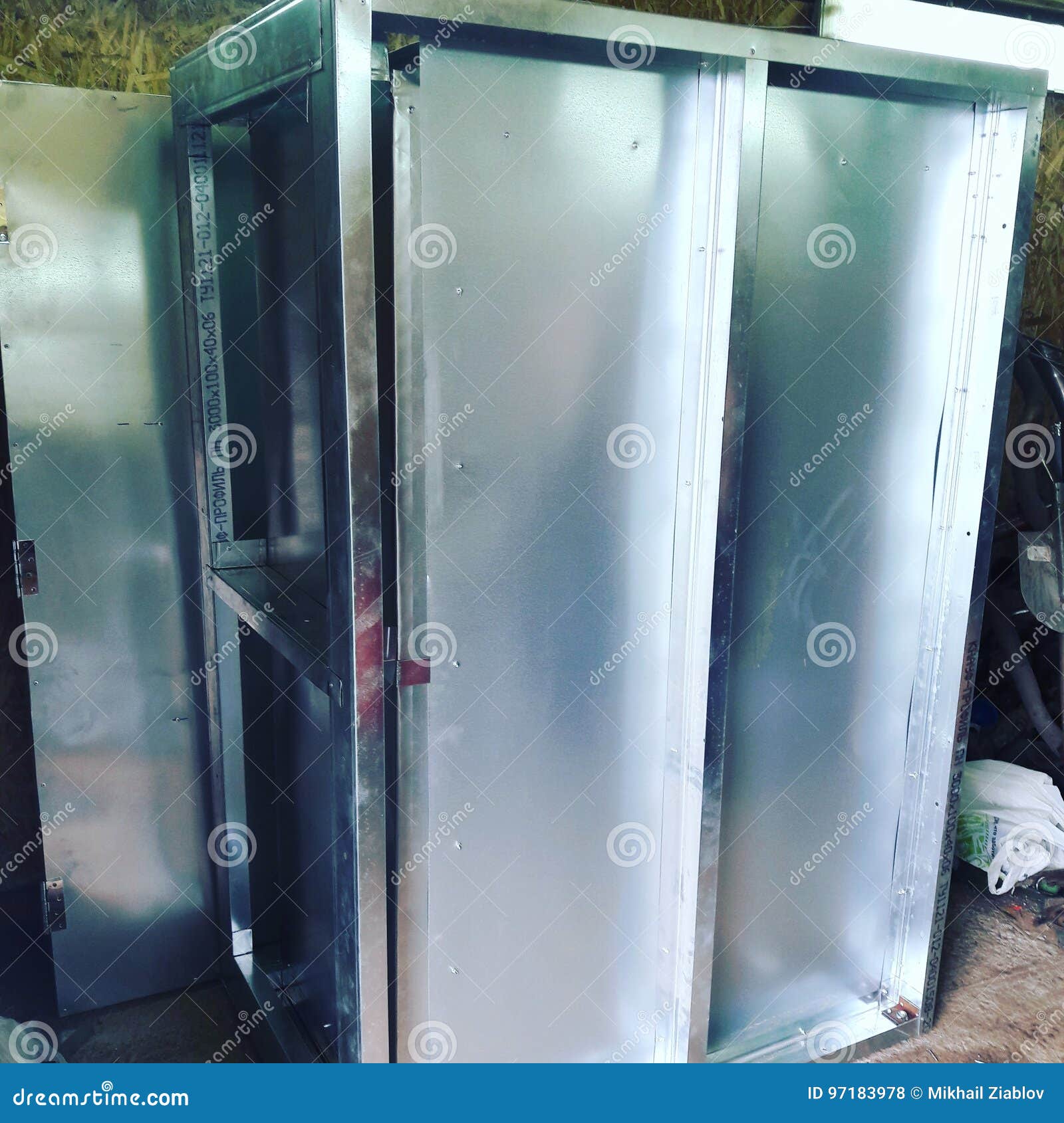 Iron sheet cabin editorial stock photo. Image of iron - 97183978