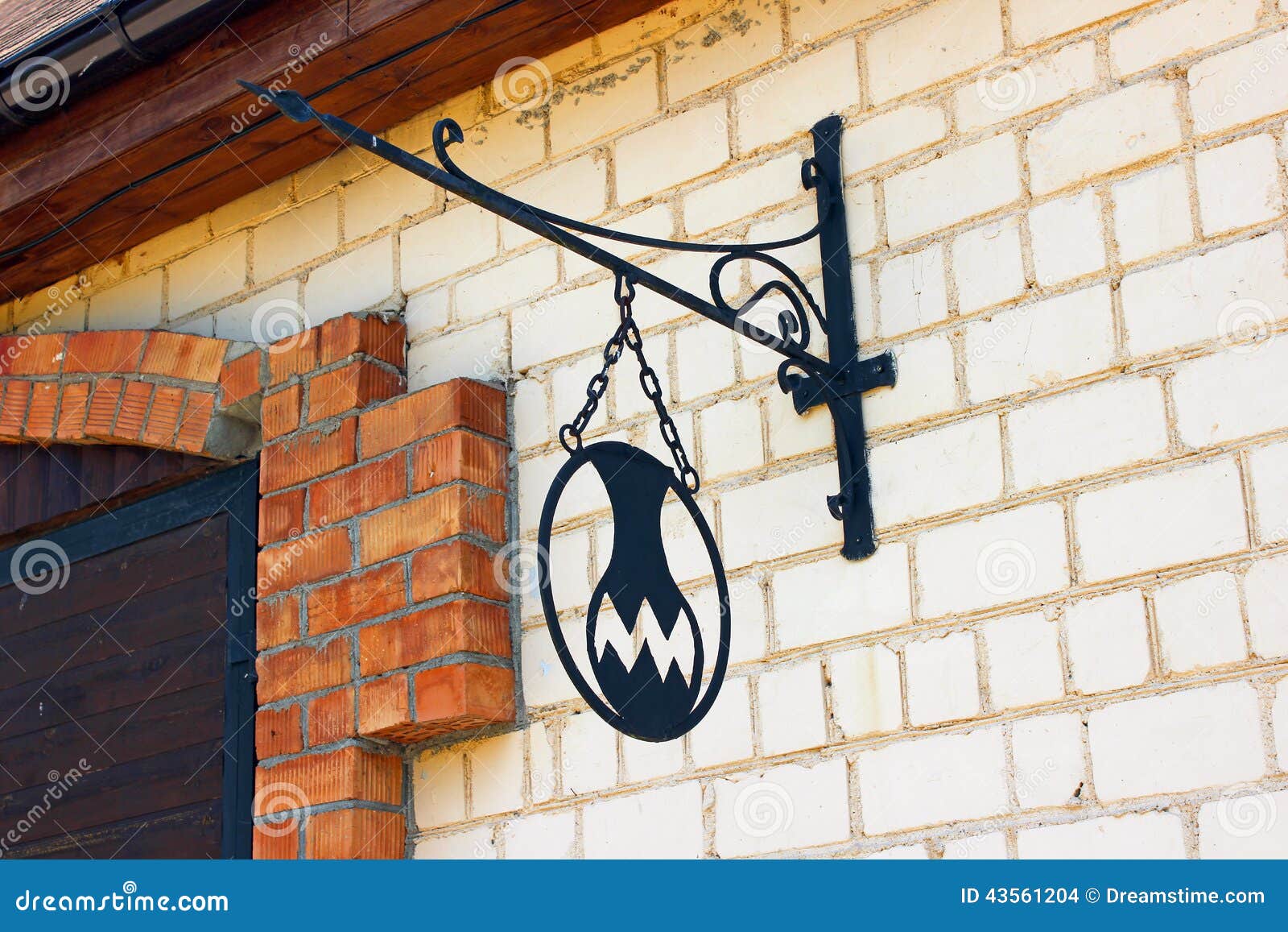 Iron Sign Indicating the Pottery Workshop Stock Photo - Image of ...