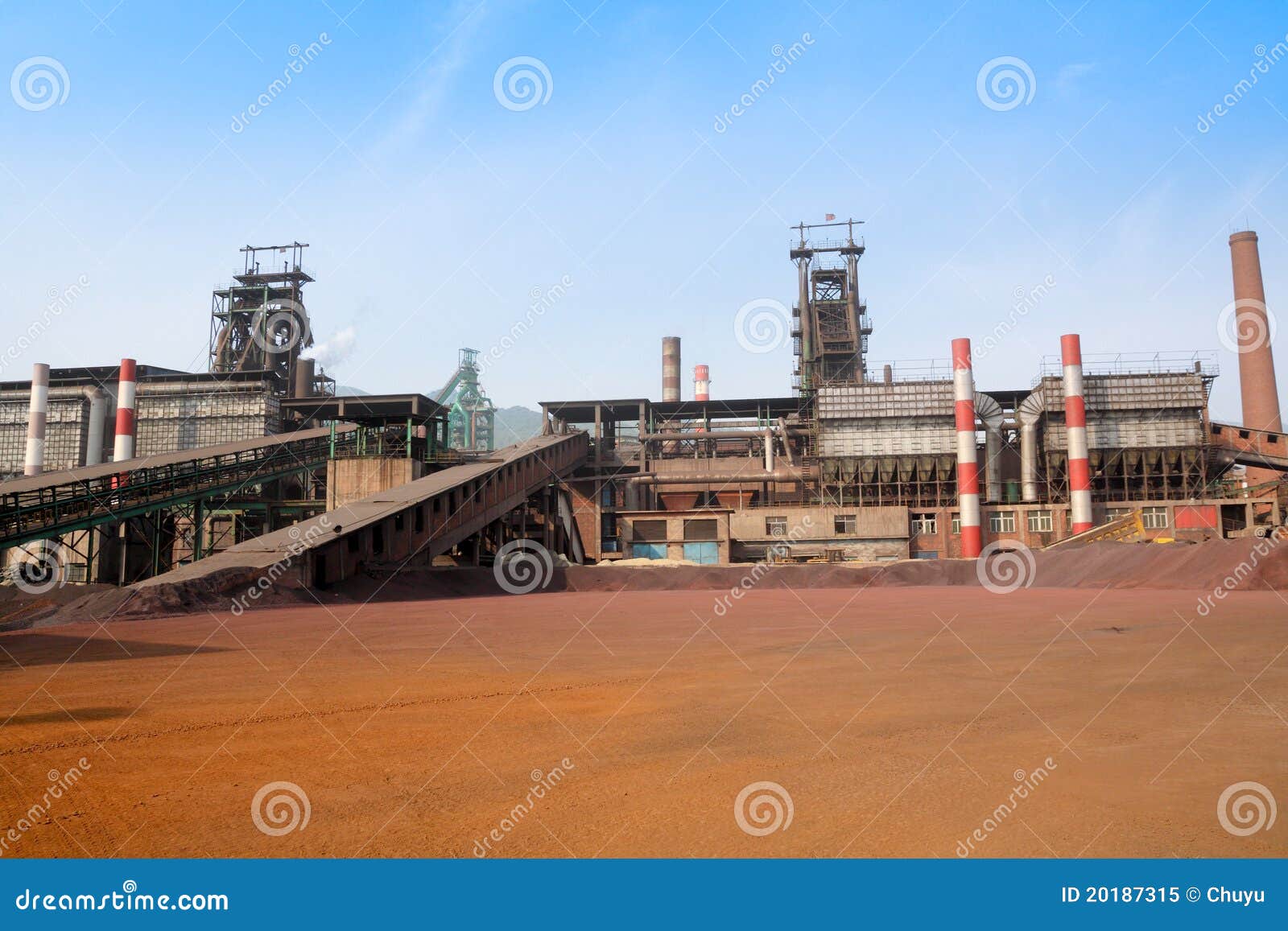 Iron smelting factory stock image. Image of pollution - 20187315