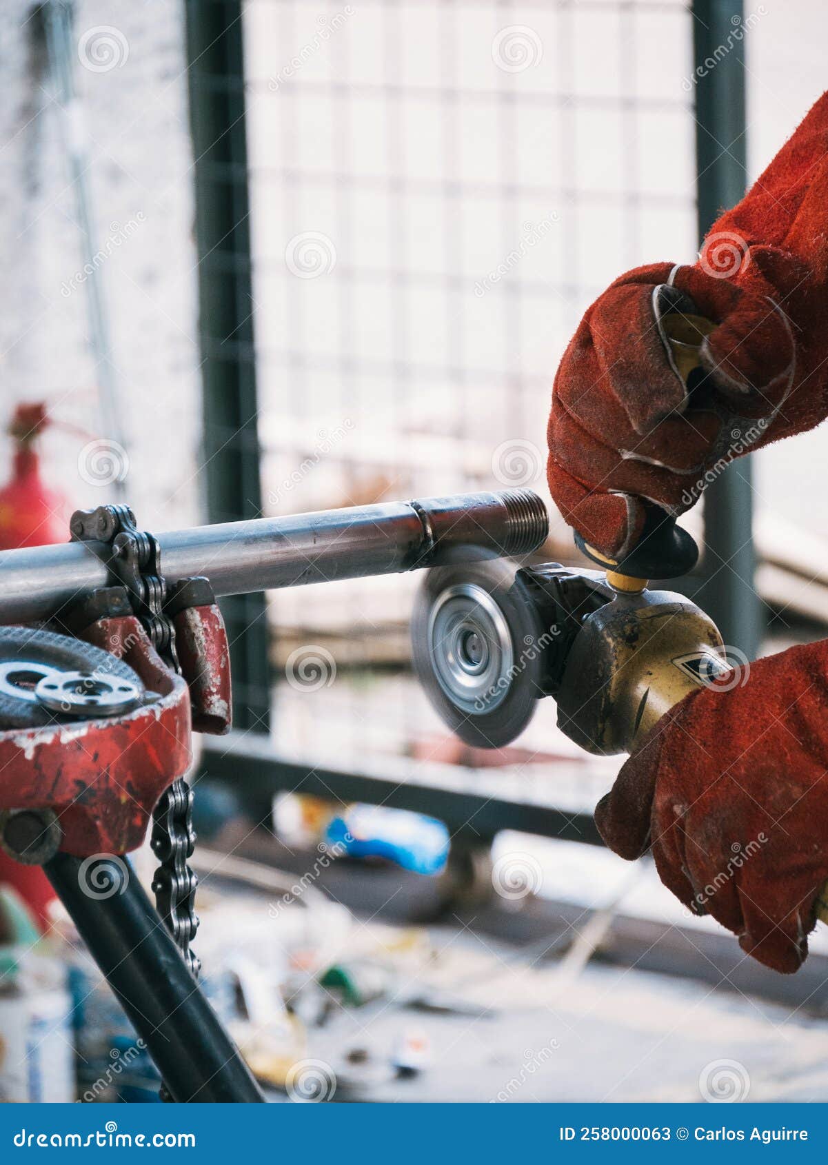 Iron Soldering, Man Working on Iron Soldering, Welding Sparks Stock ...