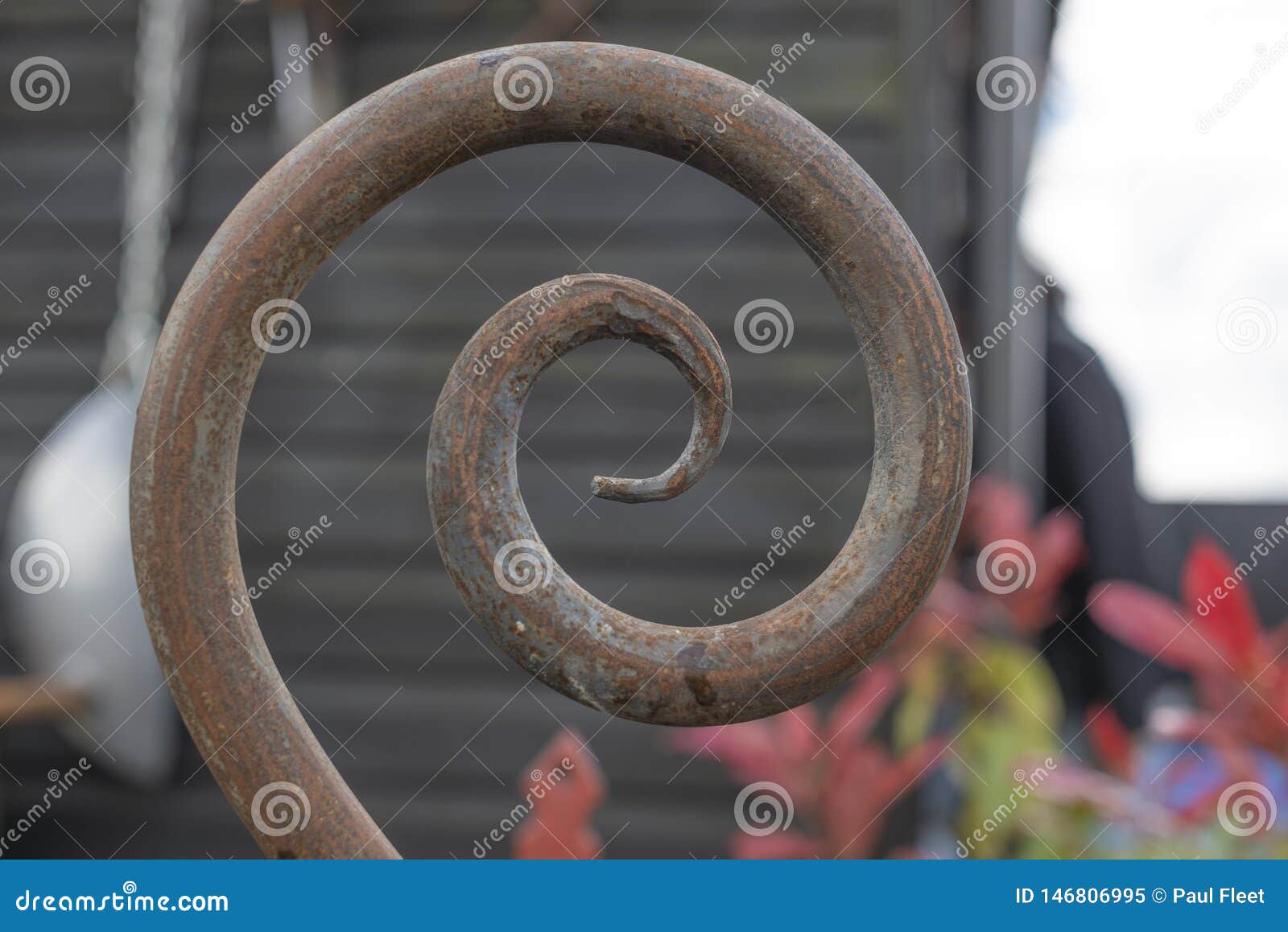 Iron spiral stock image. Image of curve, rusty, iron - 146806995