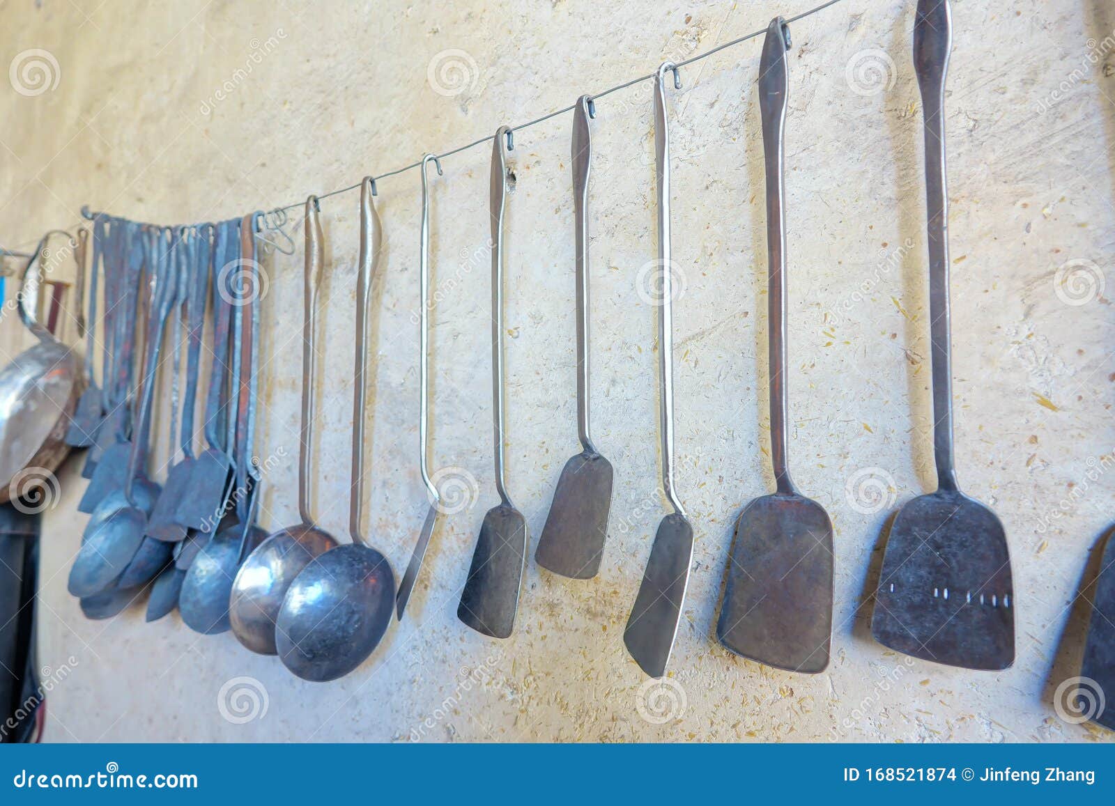 Iron spoon and shovel stock photo. Image of ironware - 168521874
