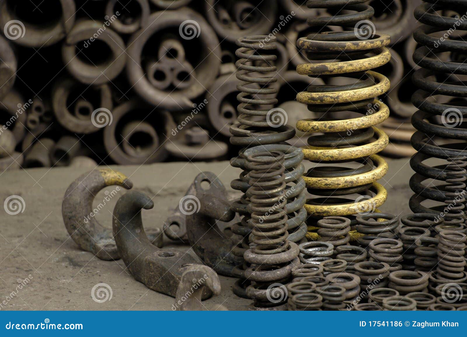 Iron Spring stock photo. Image of rust, solid, yellow - 17541186