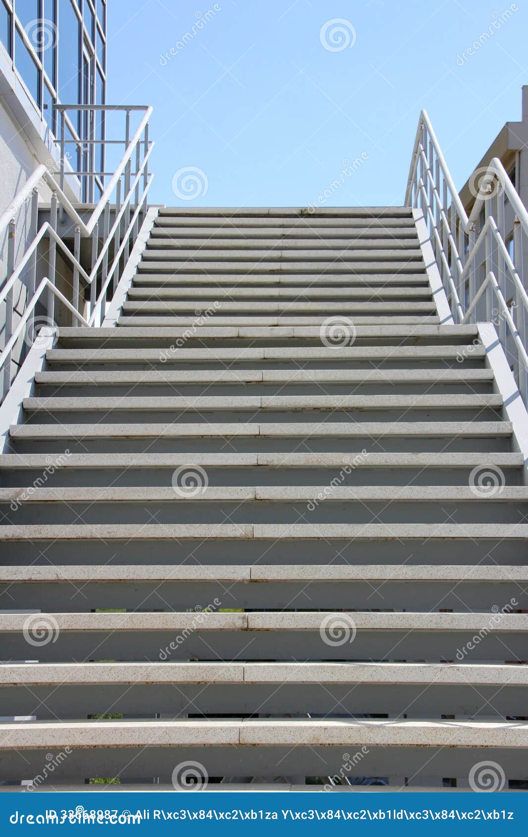 Ä°ron stair stock image. Image of empty, interior, blue - 33668987