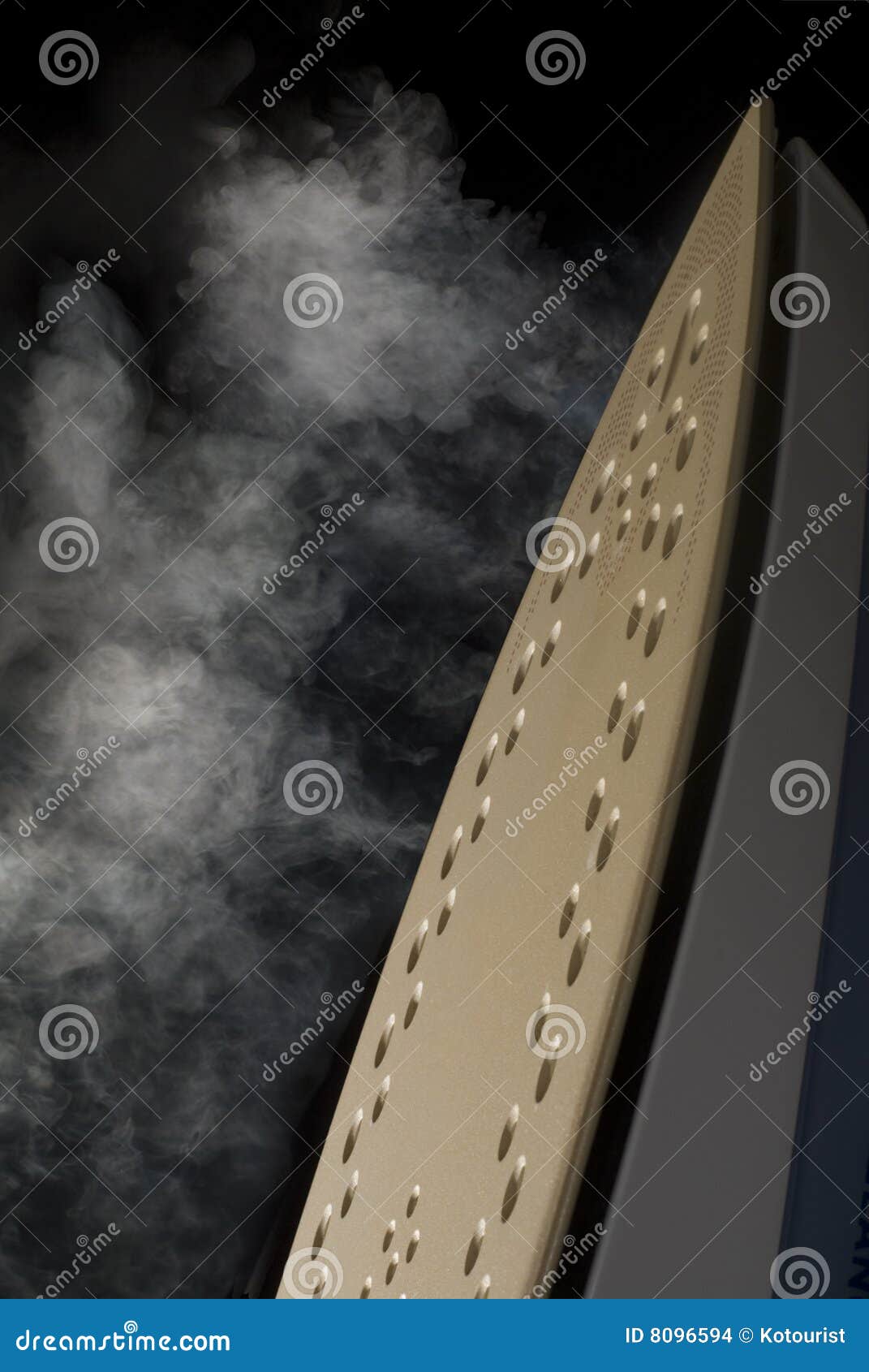 Iron with steam stock photo. Image of black, close, yellow - 8096594