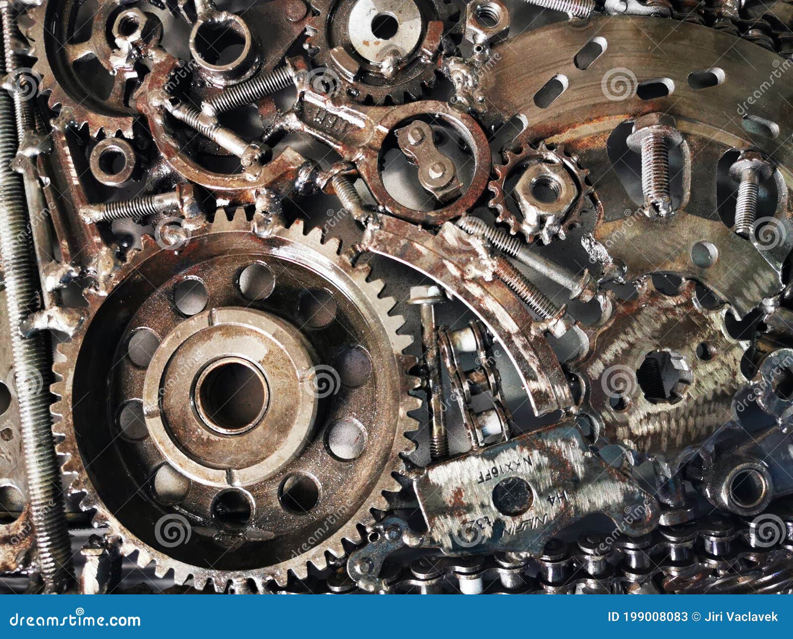 Iron Steampunk Cogwheel Texture Stock Image - Image of factory, design ...