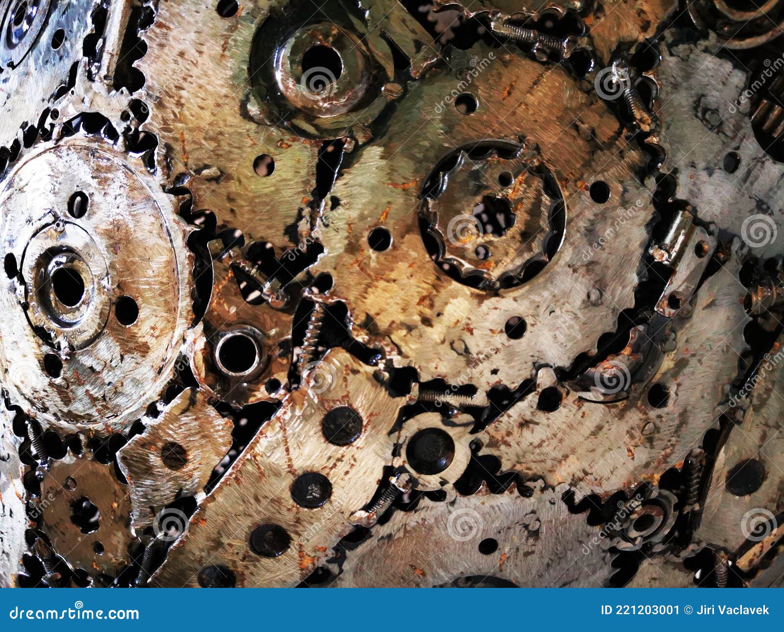 Iron Steampunk Cogwheel Texture Stock Image - Image of steel, copper ...