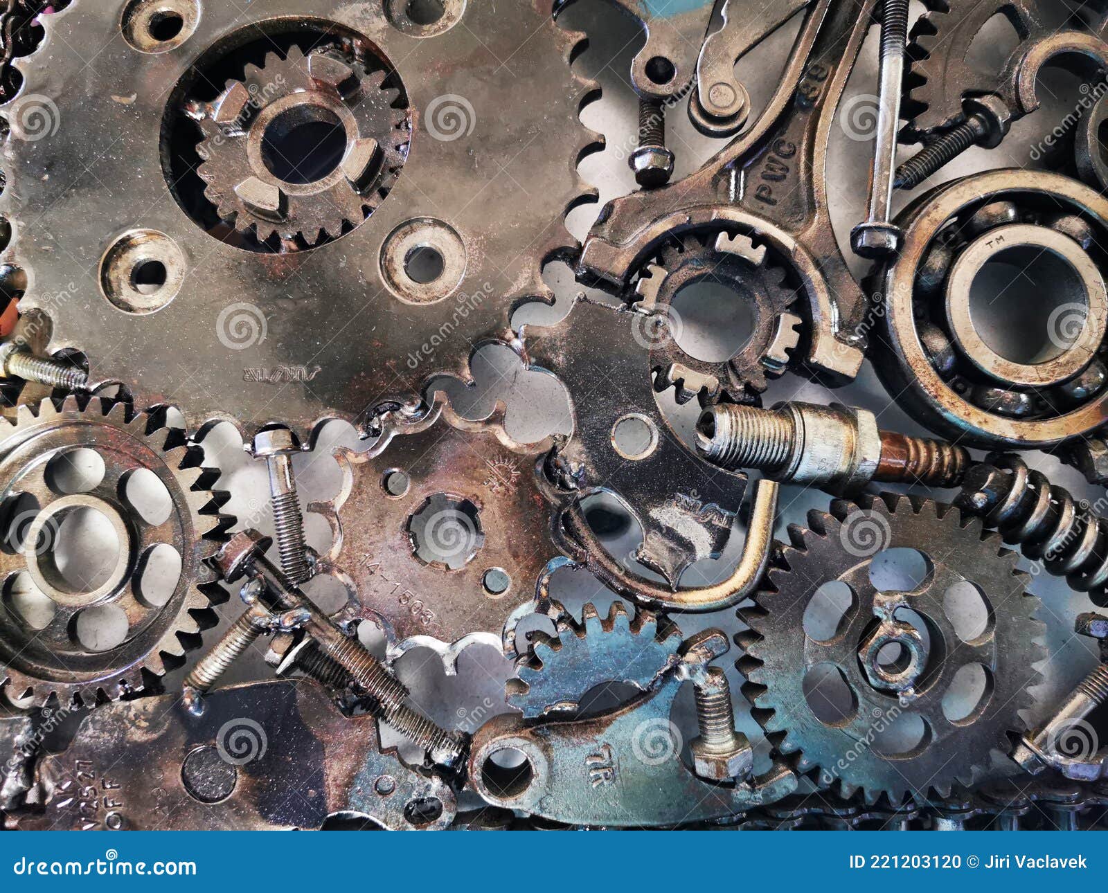 Iron Steampunk Cogwheel Texture Stock Photo - Image of engineering ...