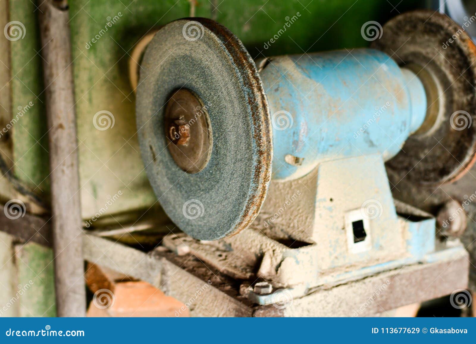 Iron cutting machine stock image. Image of wood, cutting - 113677629