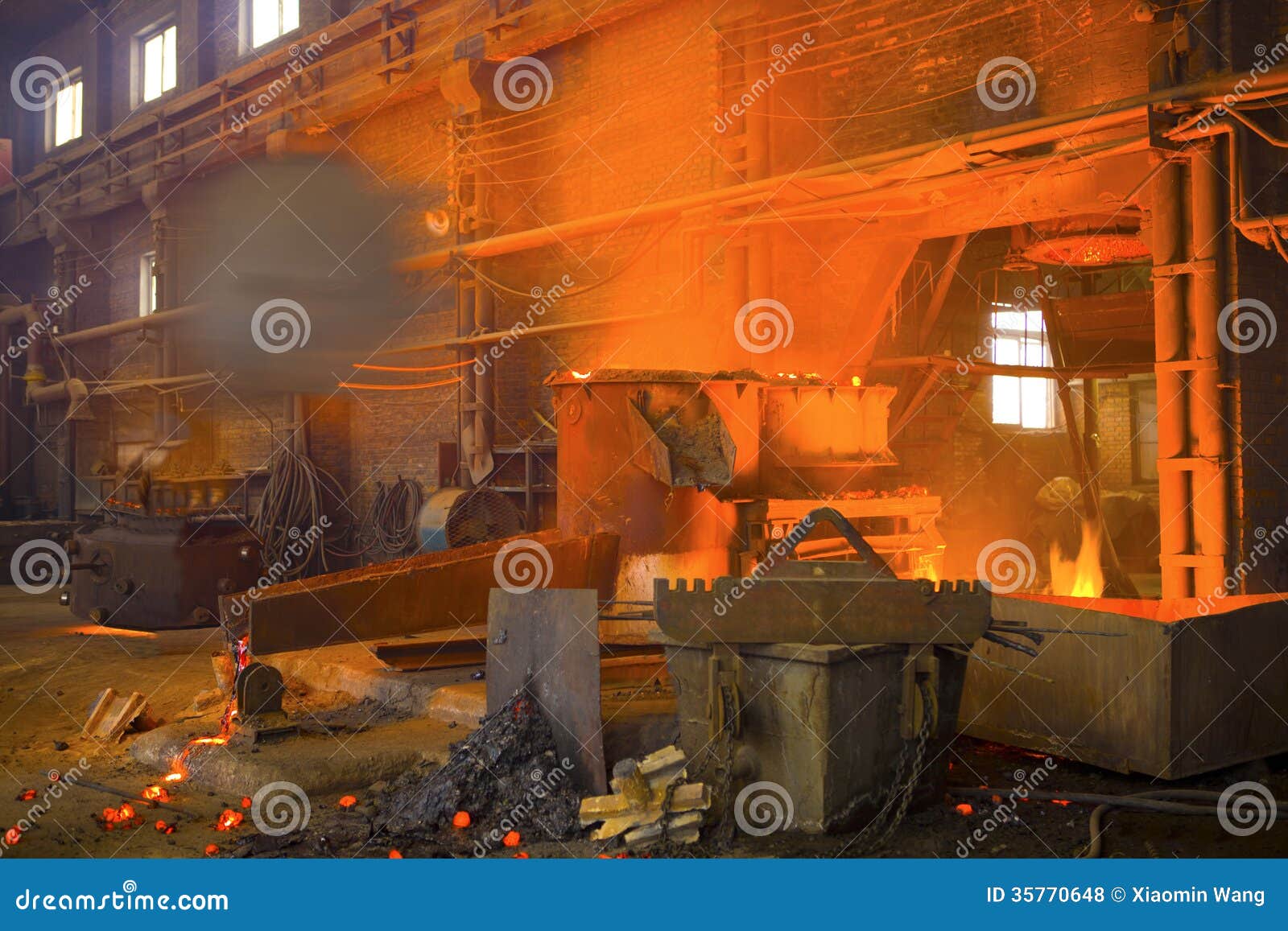 Iron and steel industry stock photo. Image of furnace - 35770648