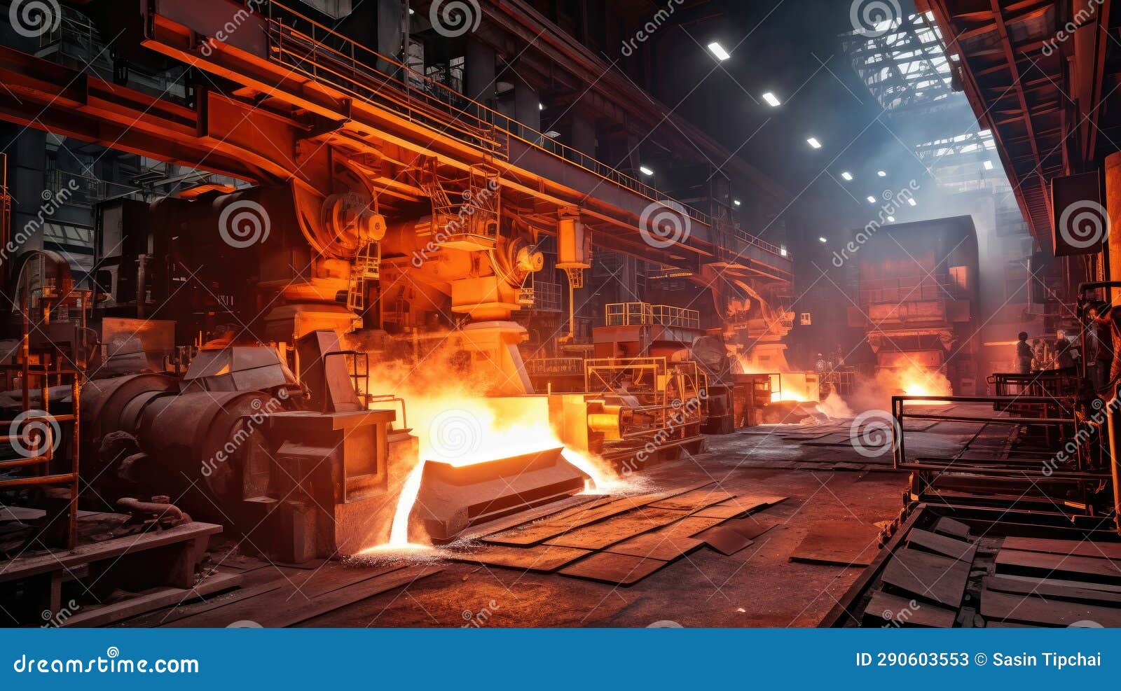Iron and Steel Making Factory Stock Image - Image of manufacturing ...