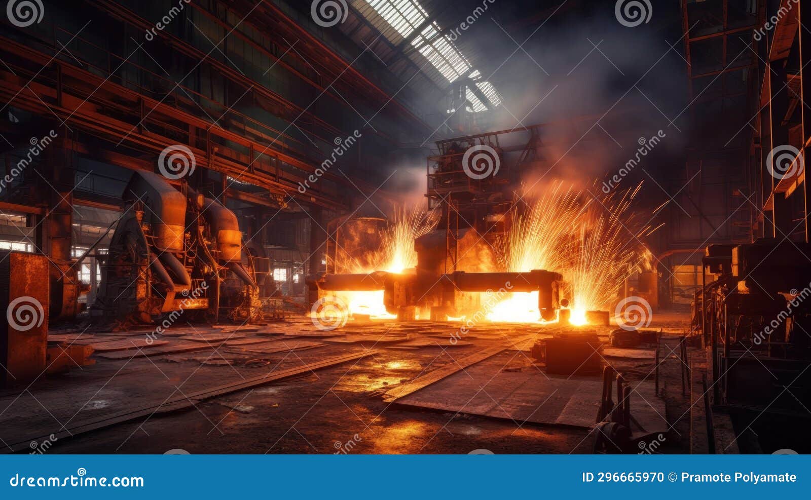 Iron and Steel Making Factory, Steel Industry Stock Photo - Image of ...