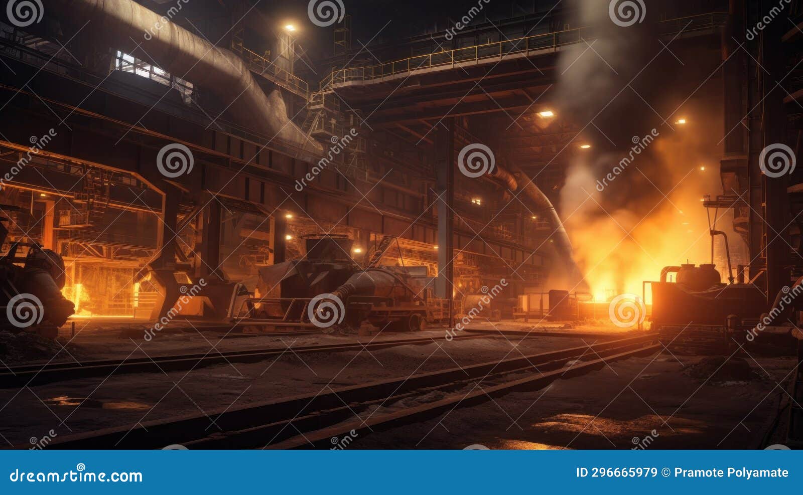 Iron and Steel Making Factory, Steel Industry Stock Image - Image of ...