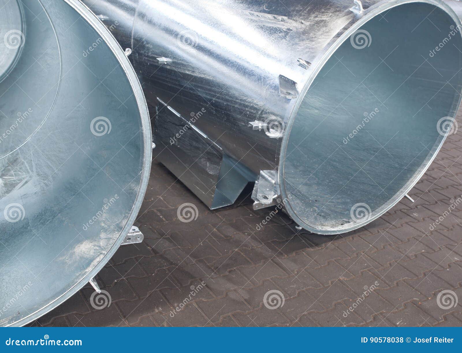Iron and Steel is Protected by Hot Galvanizing Stock Photo - Image of ...