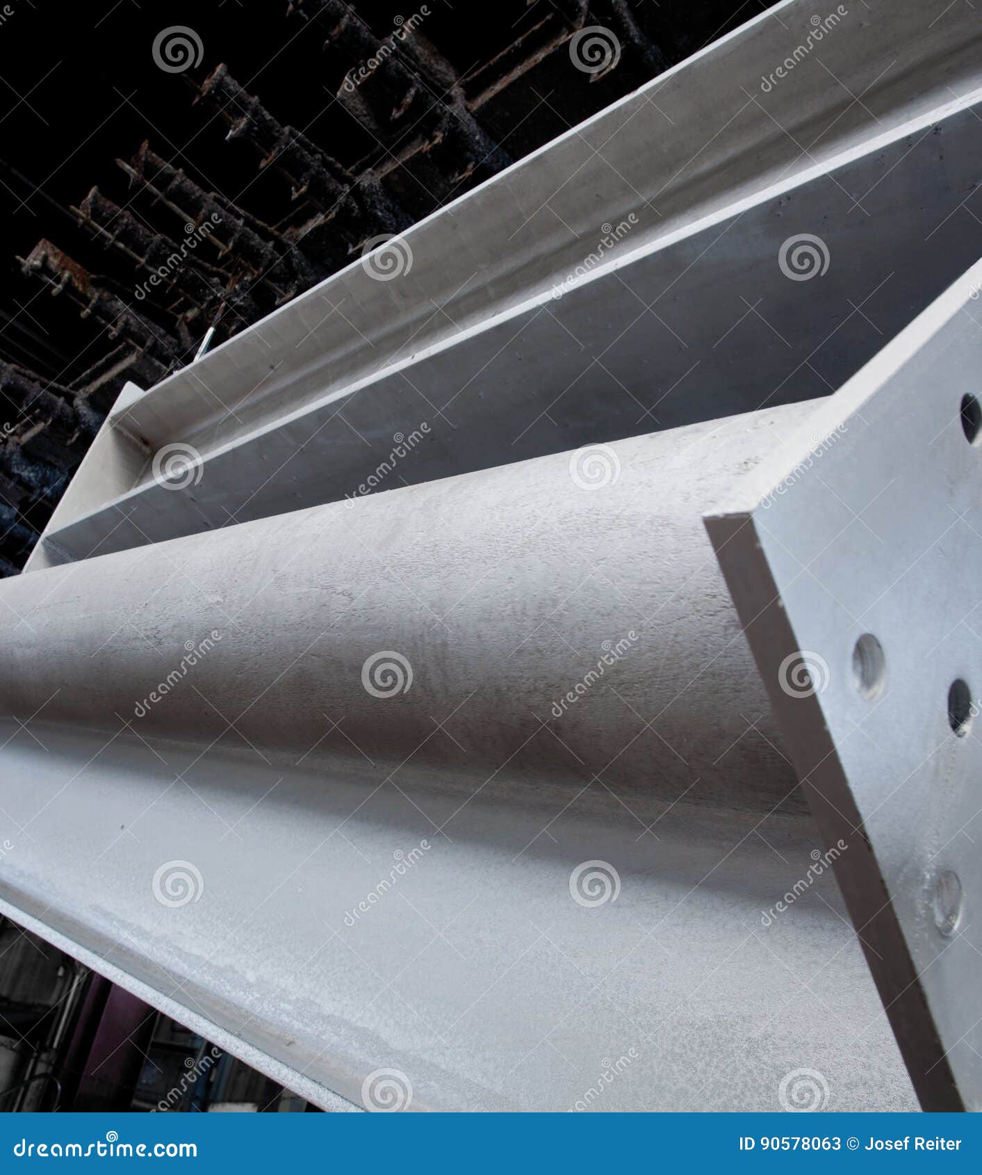 Iron and Steel is Protected by Hot Galvanizing Stock Image - Image of ...