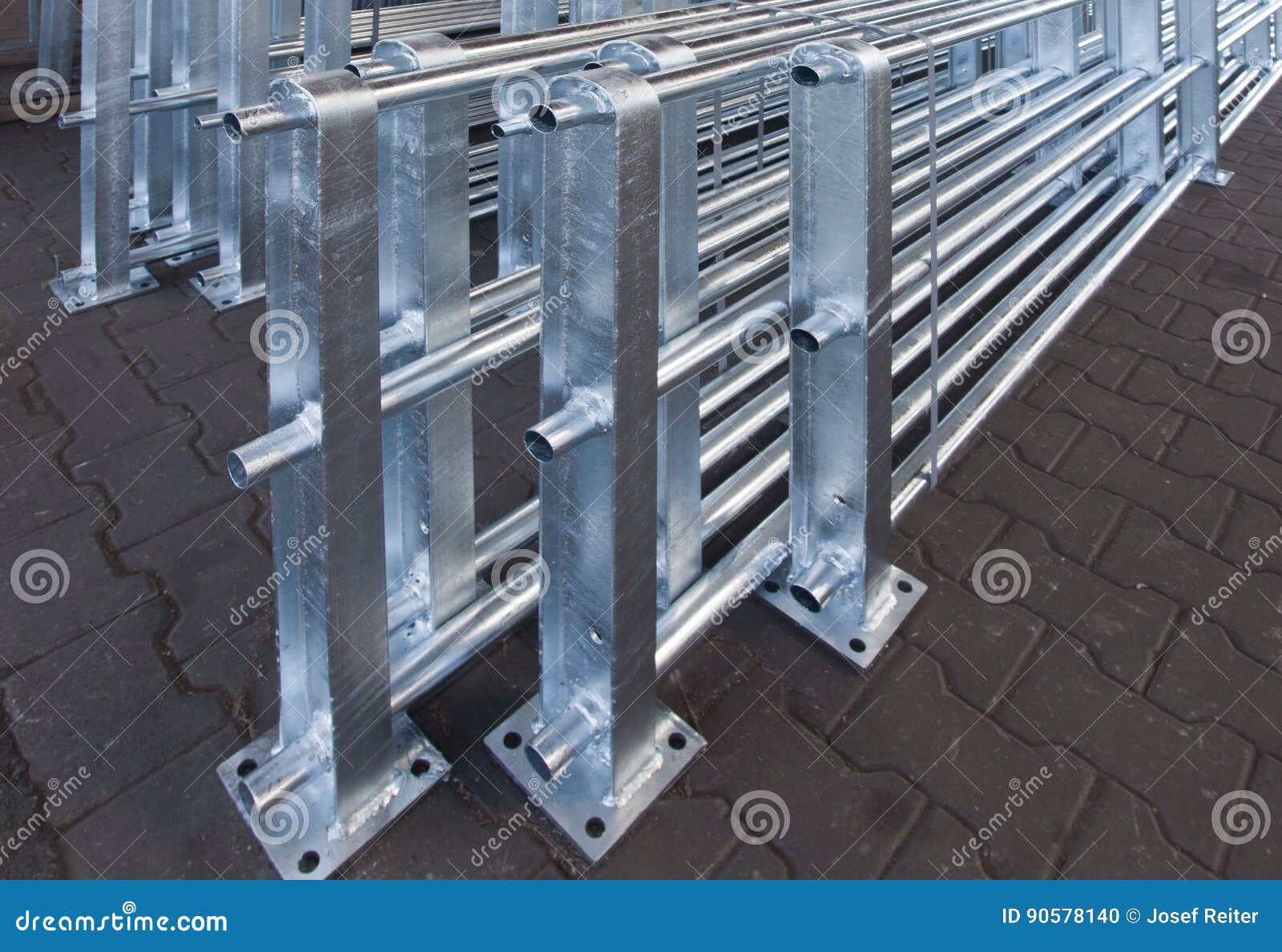 Iron and Steel is Protected by Hot Galvanizing Stock Photo - Image of ...