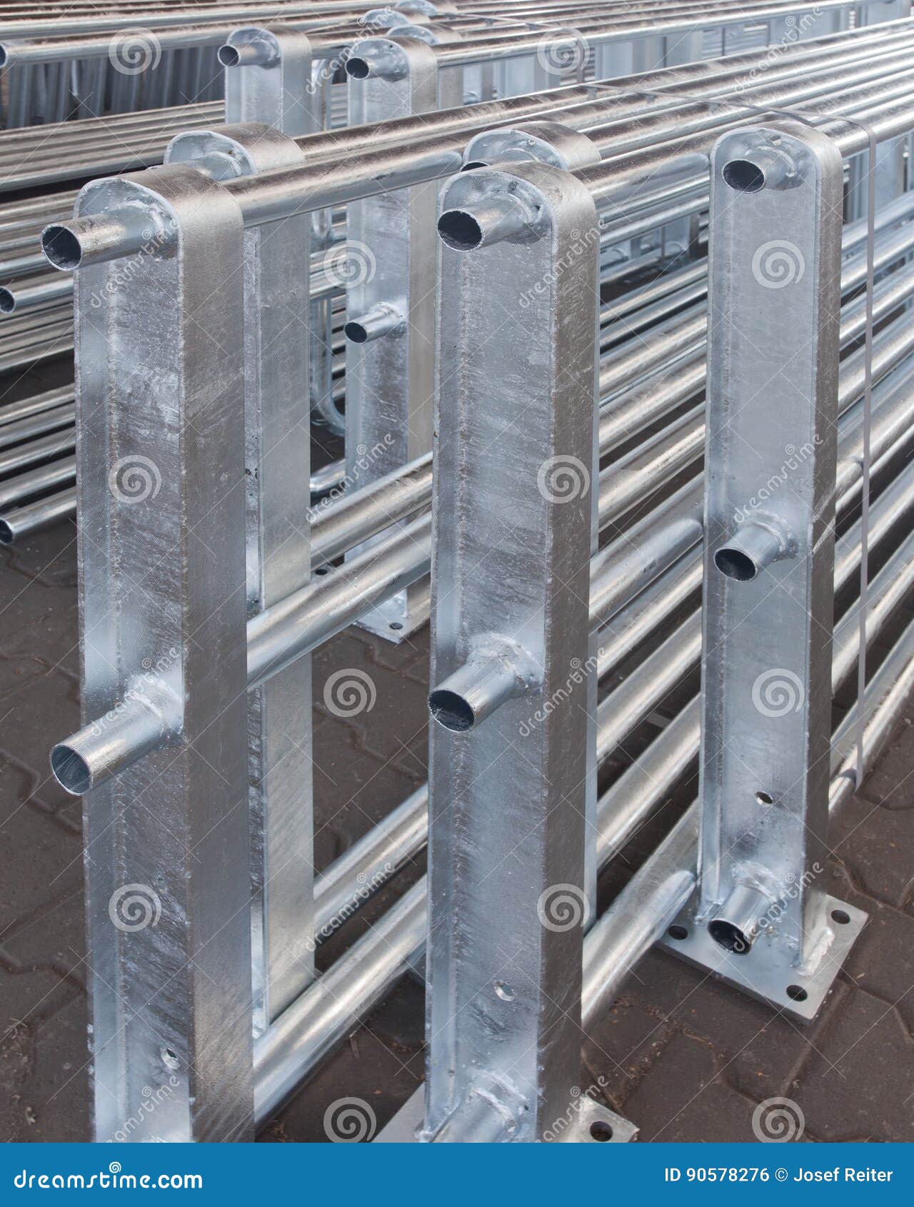 Iron and Steel is Protected by Hot Galvanizing Stock Photo - Image of ...