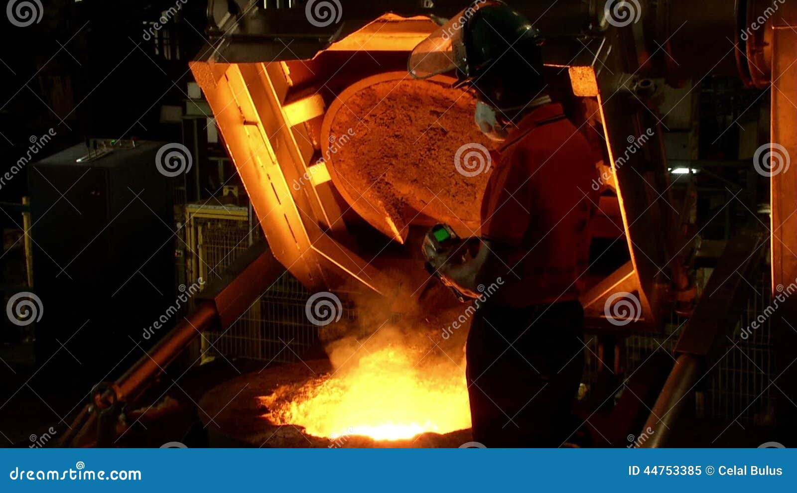 Iron, steel smelting stock video. Video of machine, energy - 44753385