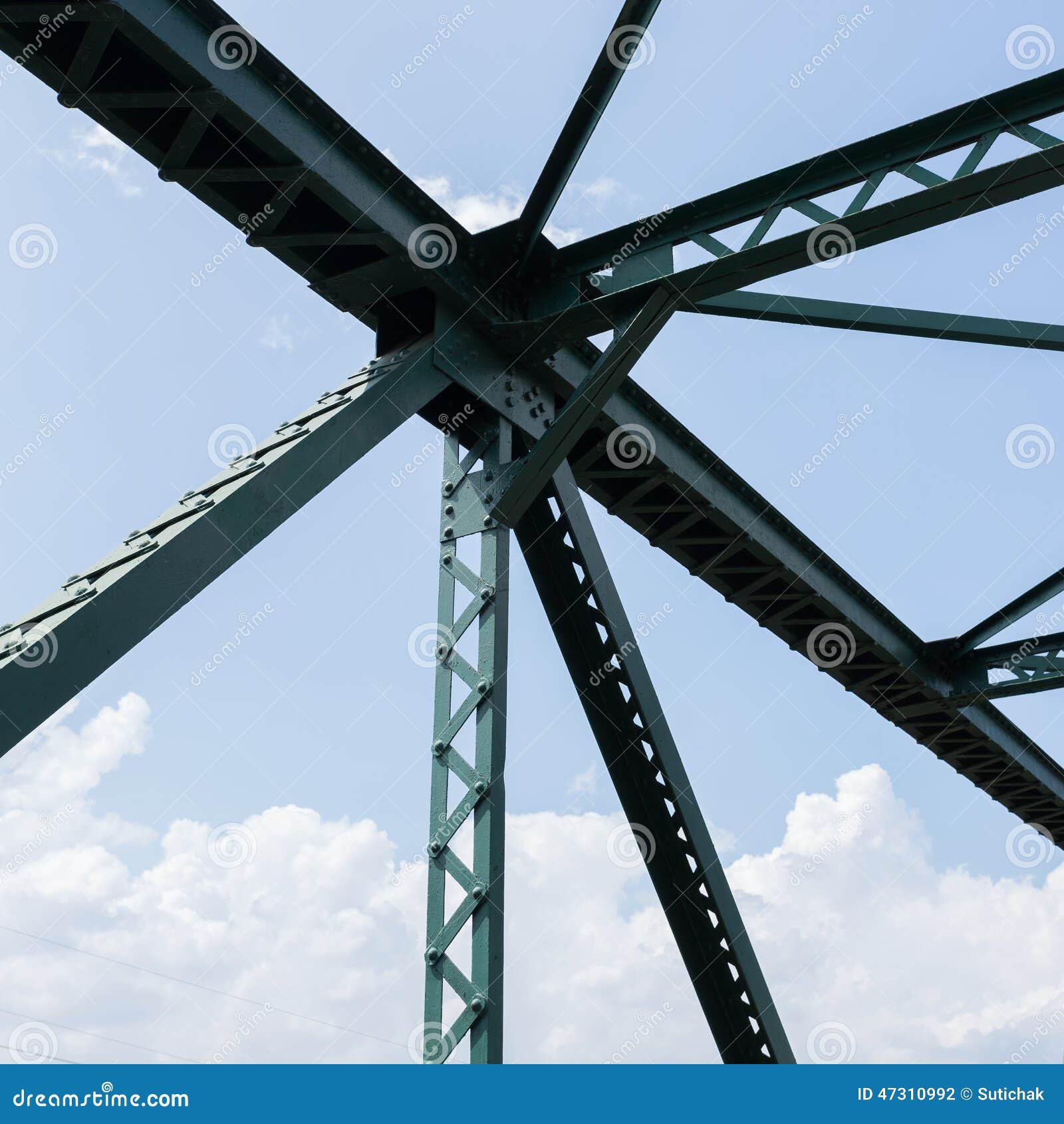 Iron Structure in Building Construction Stock Photo - Image of metal ...