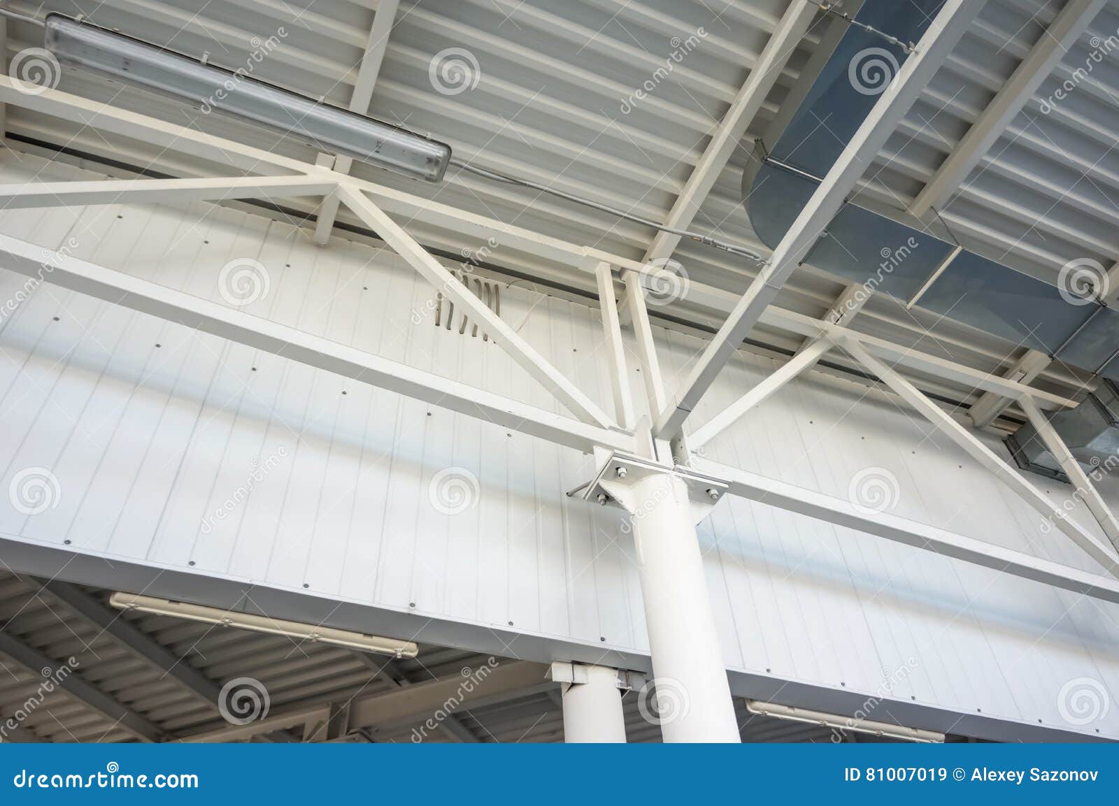 The Iron Structure . the Construction Industry Stock Image - Image of ...