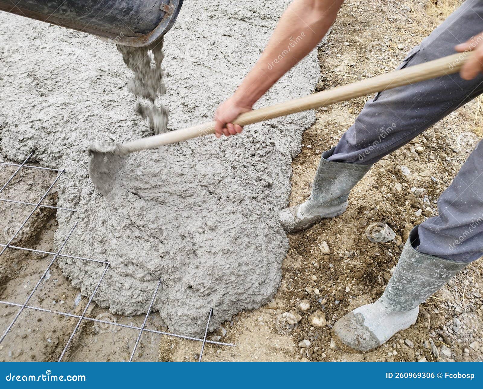 Iron Structure on a Construction Site. Stock Photo - Image of facade ...