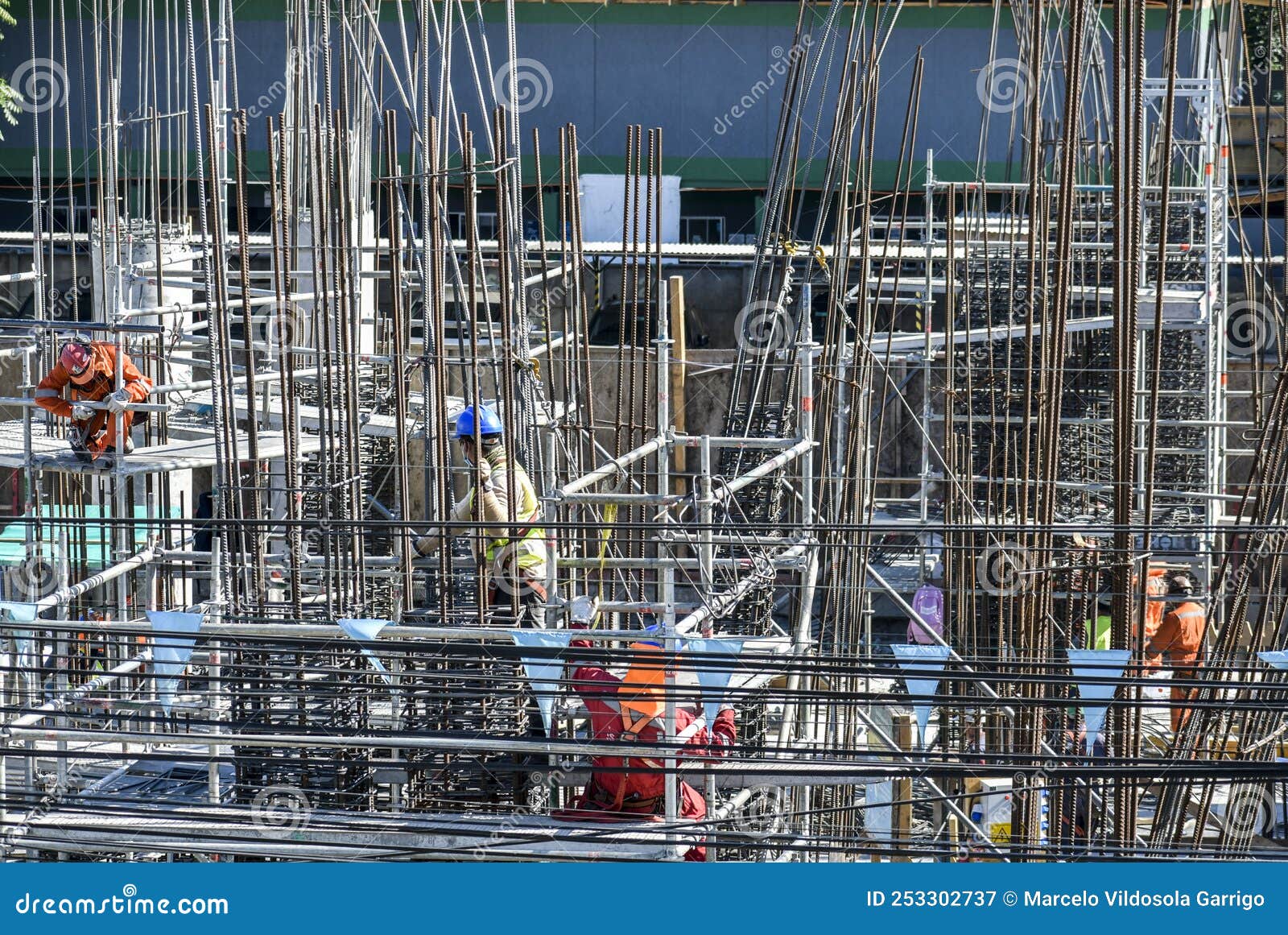 Iron Structure of the Pillars of a Building Editorial Photography ...