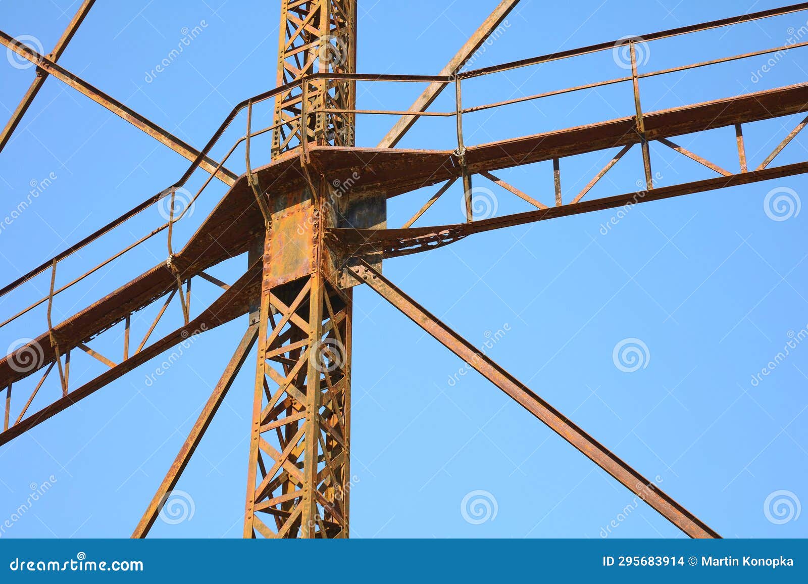 Iron struts stock photo. Image of high, outside, lattice - 295683914