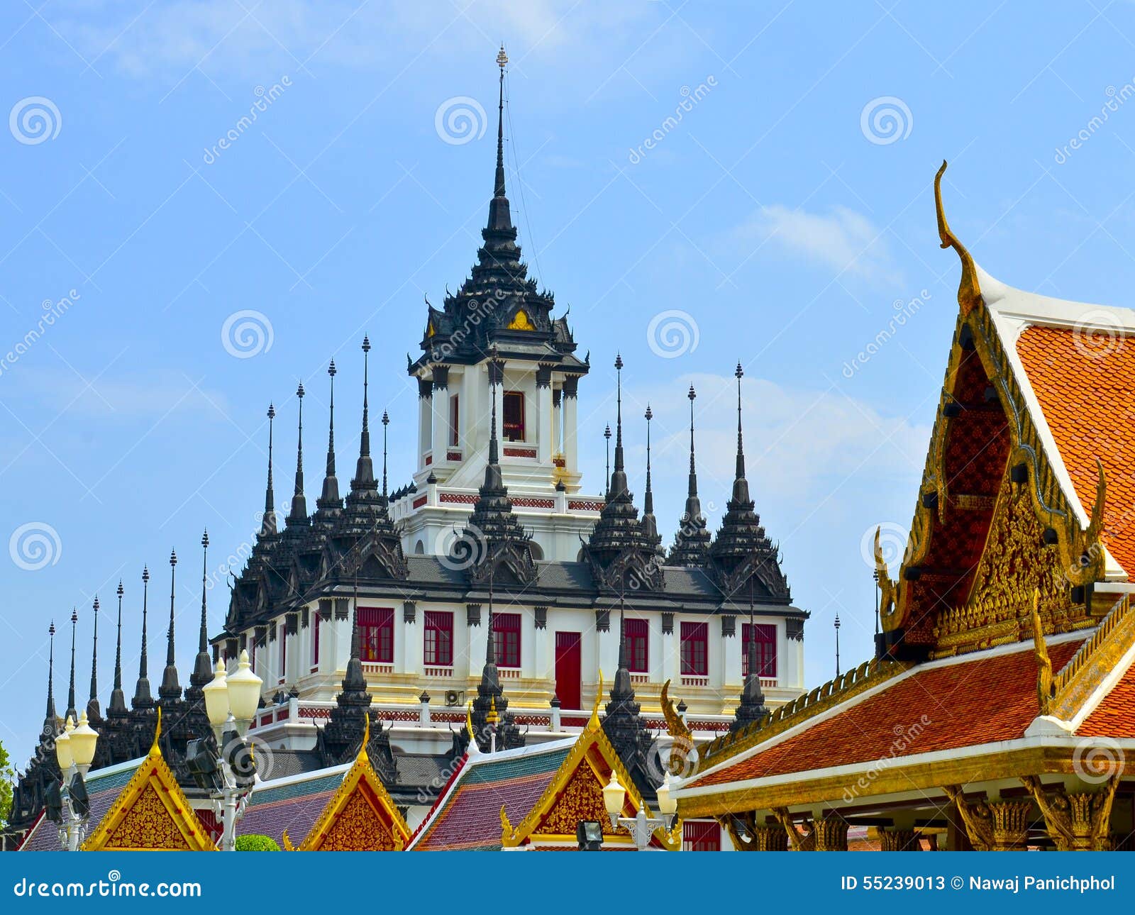 Iron Temple Loha Prasat in Wat Ratchanatdaram Thailand Stock Image ...