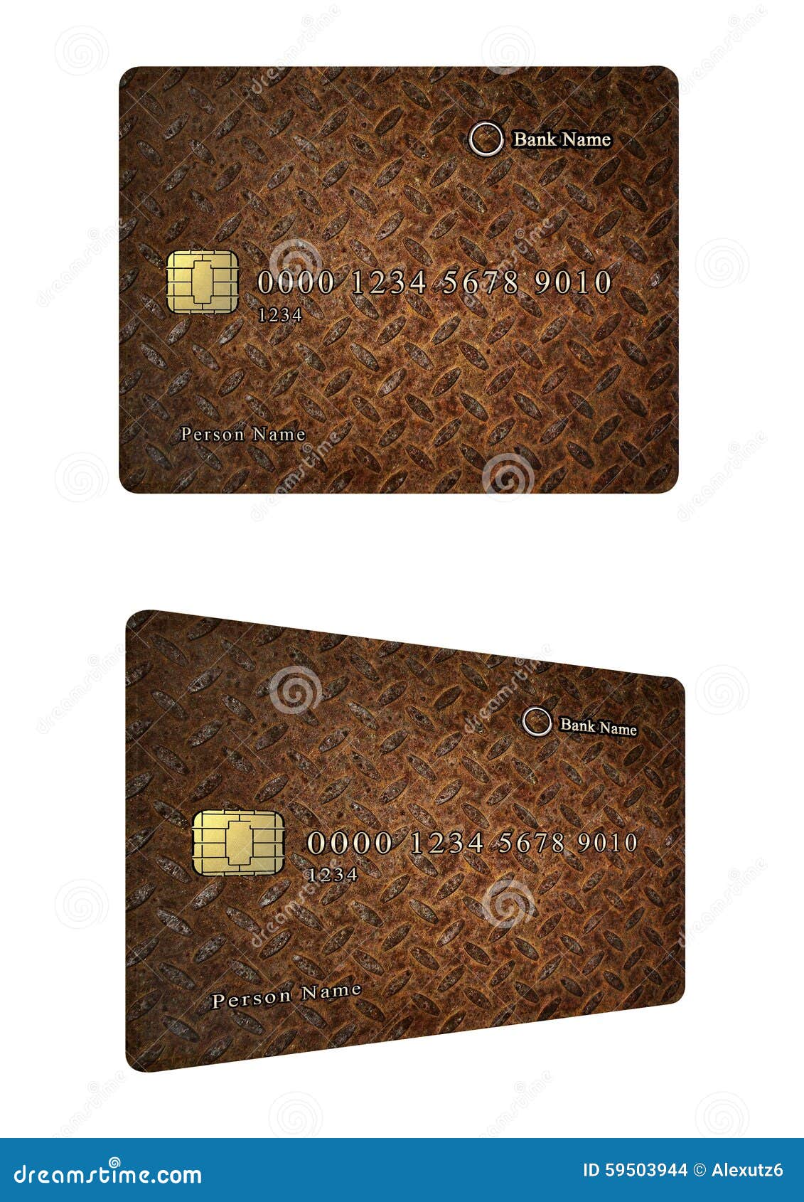 Iron Texture Credit Card Design Stock Illustration - Illustration of ...