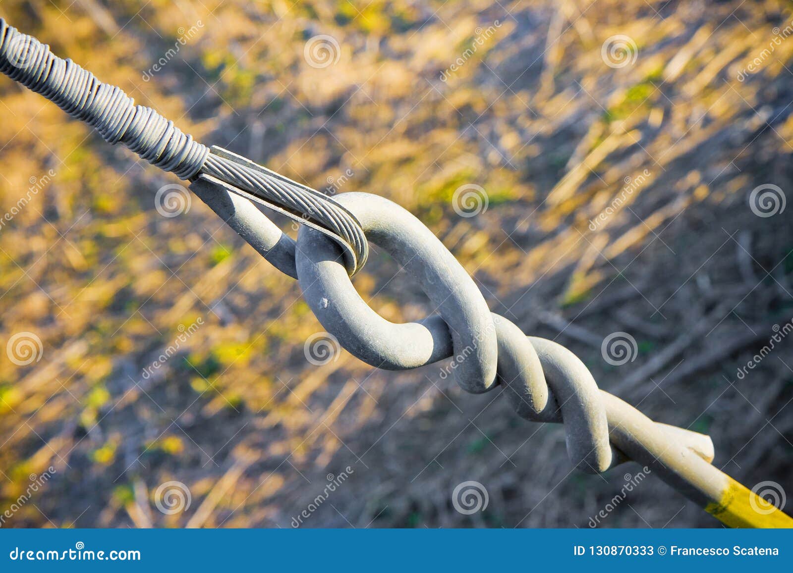 Iron Tie Rod with Steel Cable - Concept Image Stock Image - Image of ...