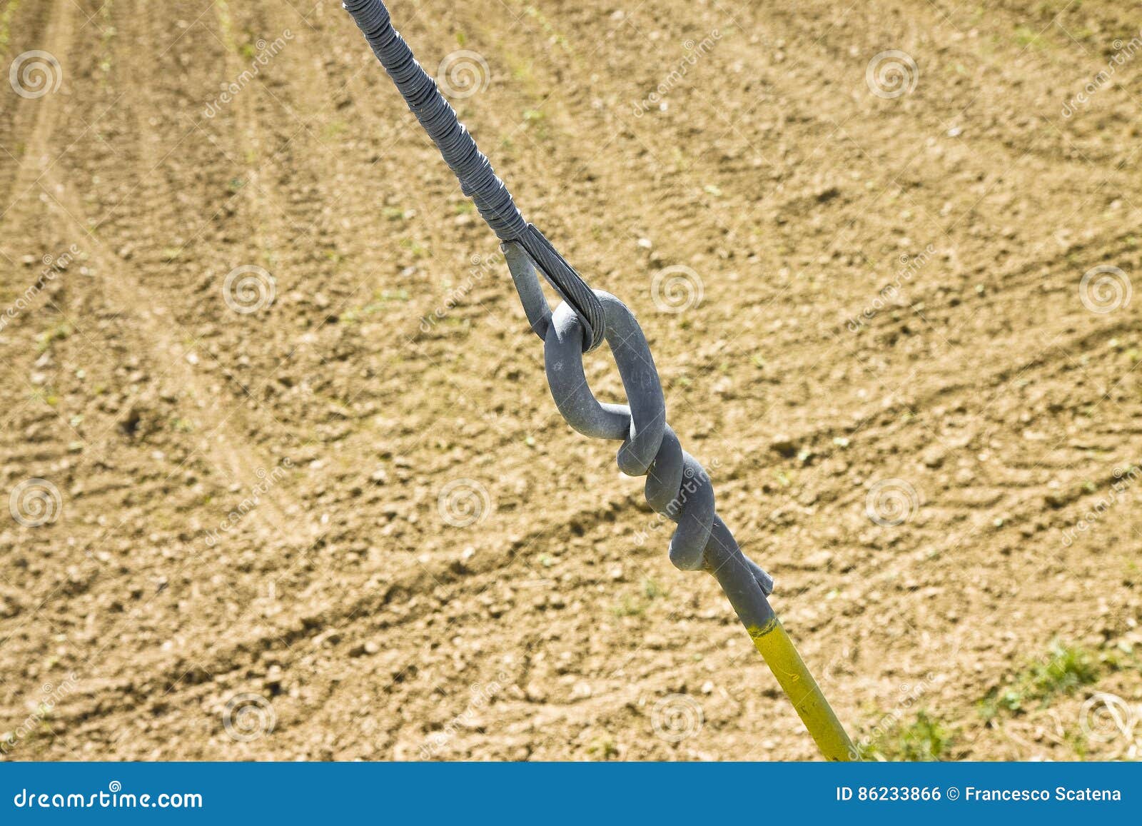 Iron Tie Rod with Steel Cable - Concept Image Stock Photo - Image of ...