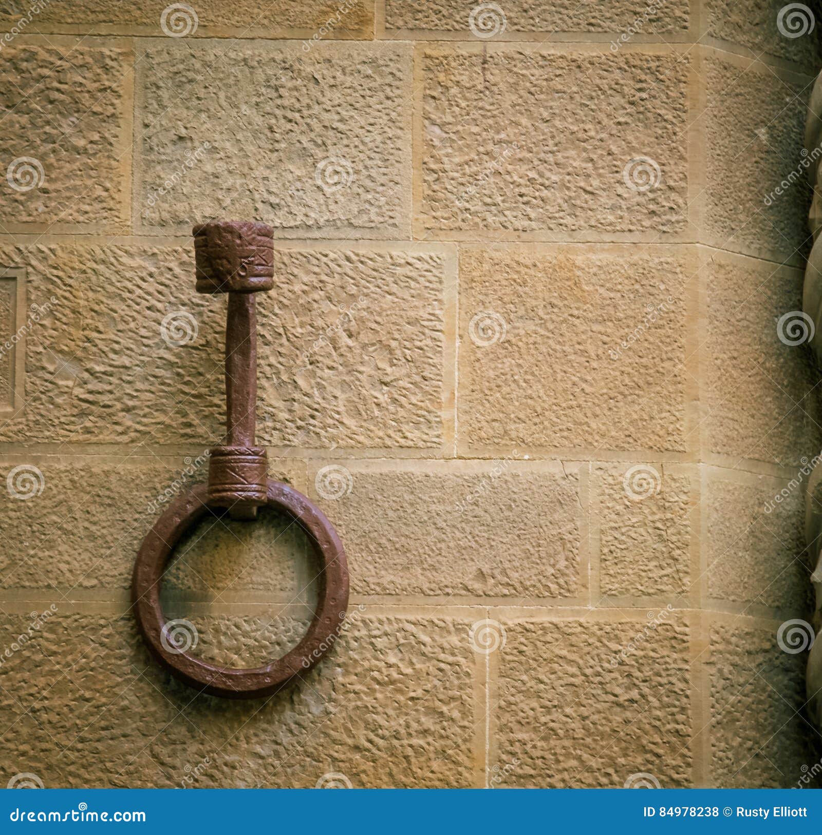 Iron torch holder stock photo. Image of italy, medieval - 84978238