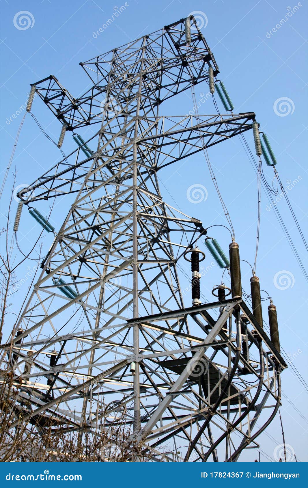 Iron tower stock image. Image of communication, construction - 17824367