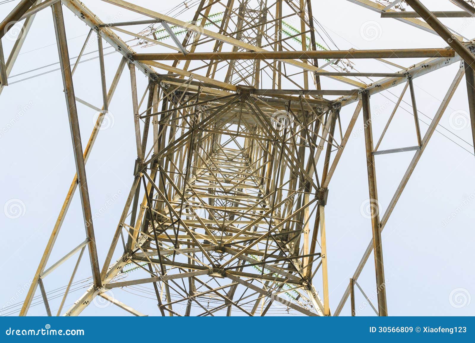 Iron tower stock image. Image of tower, perspective, background - 30566809