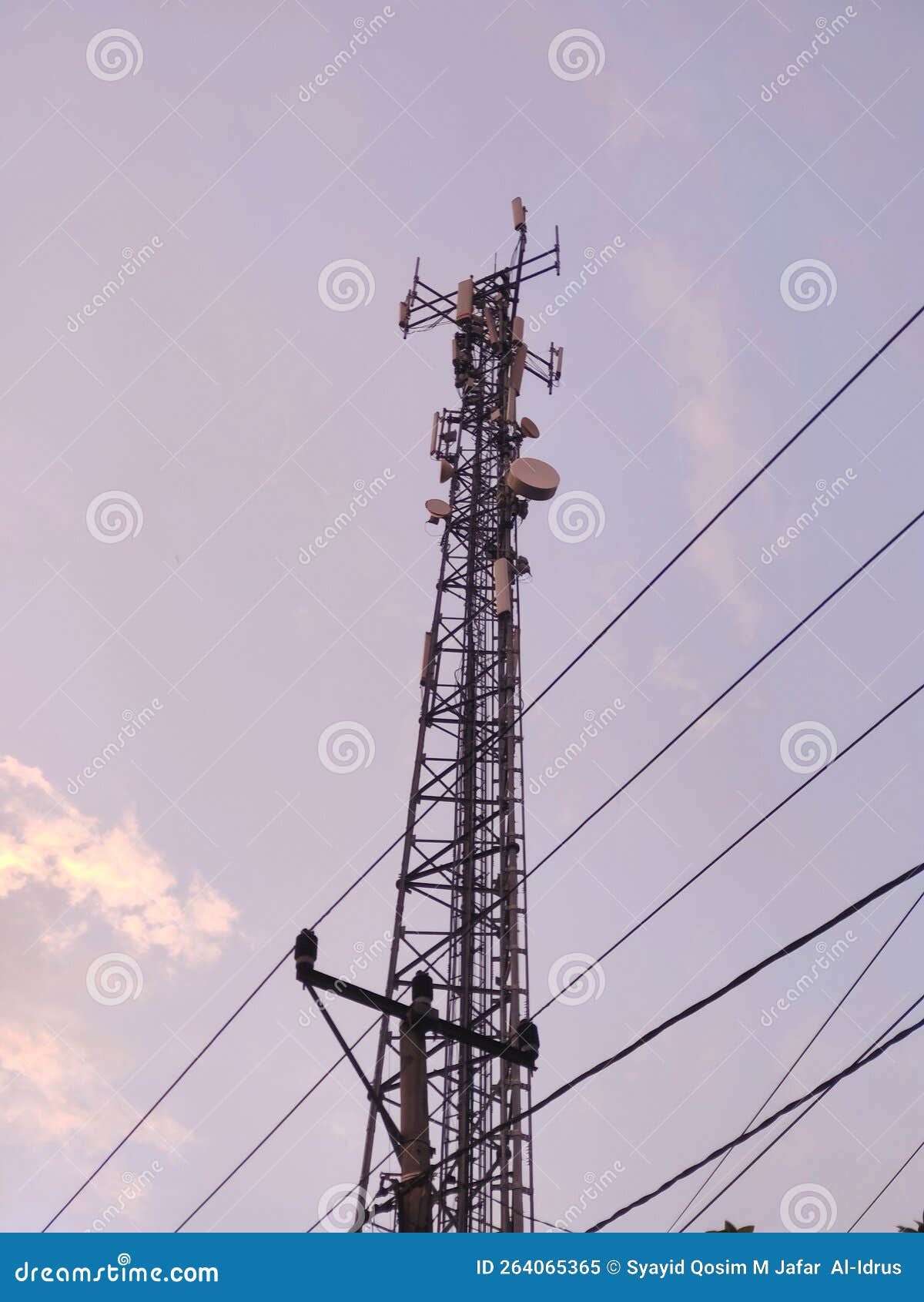 Iron Towers For Water On The Field. Water Storage Tanks Royalty-Free ...