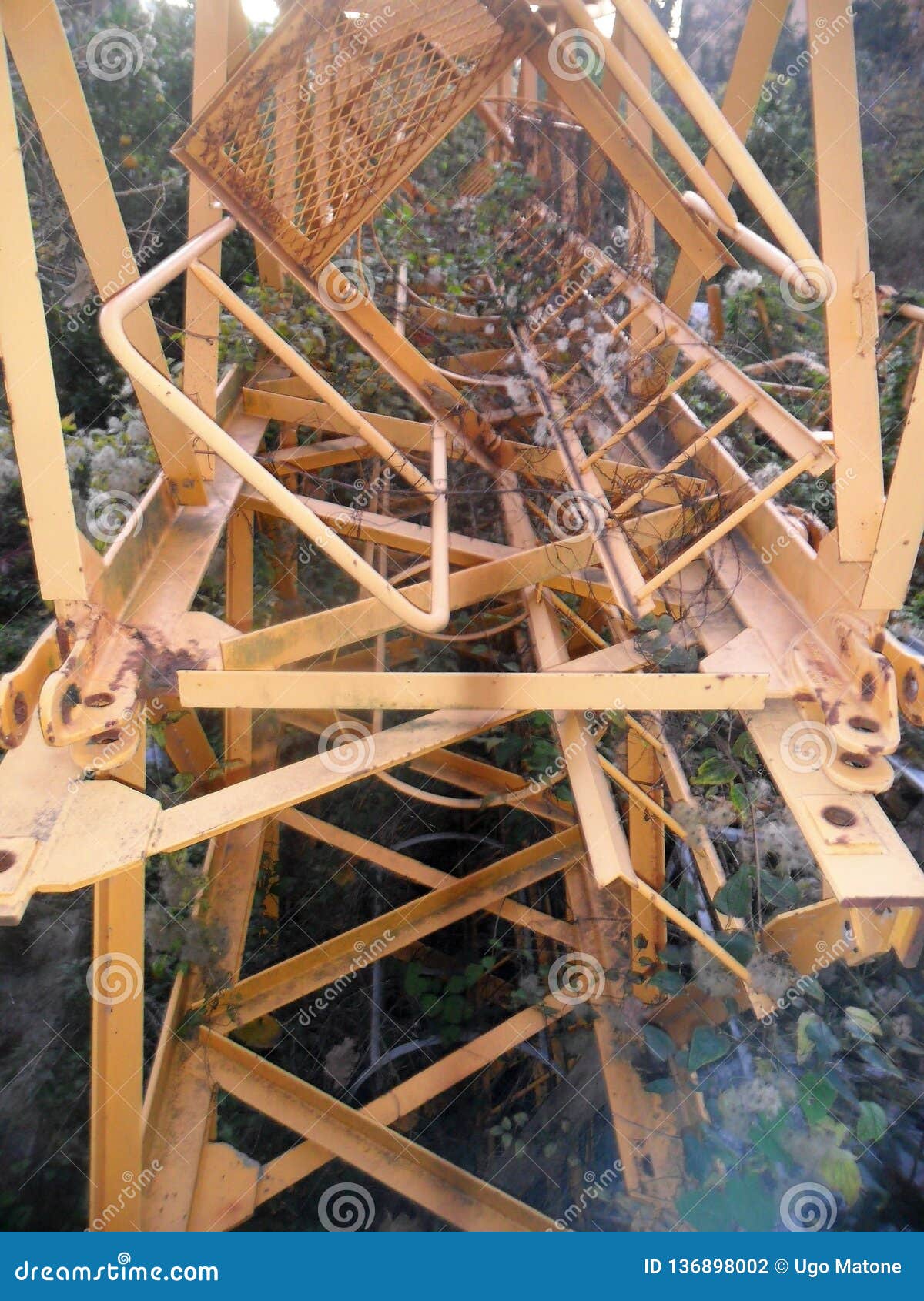 Iron Trusses, in a Station. Stock Photo - Image of machinery, collapse ...