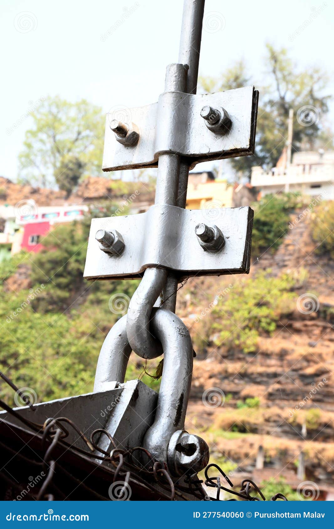 U Clamp Pipe Support Accessories Item Stock Photo - Image of pipe, iron ...