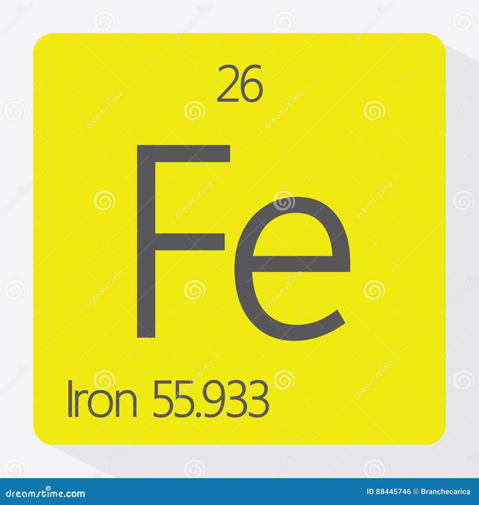 Iron stock vector. Illustration of periodic, table, science - 88445746