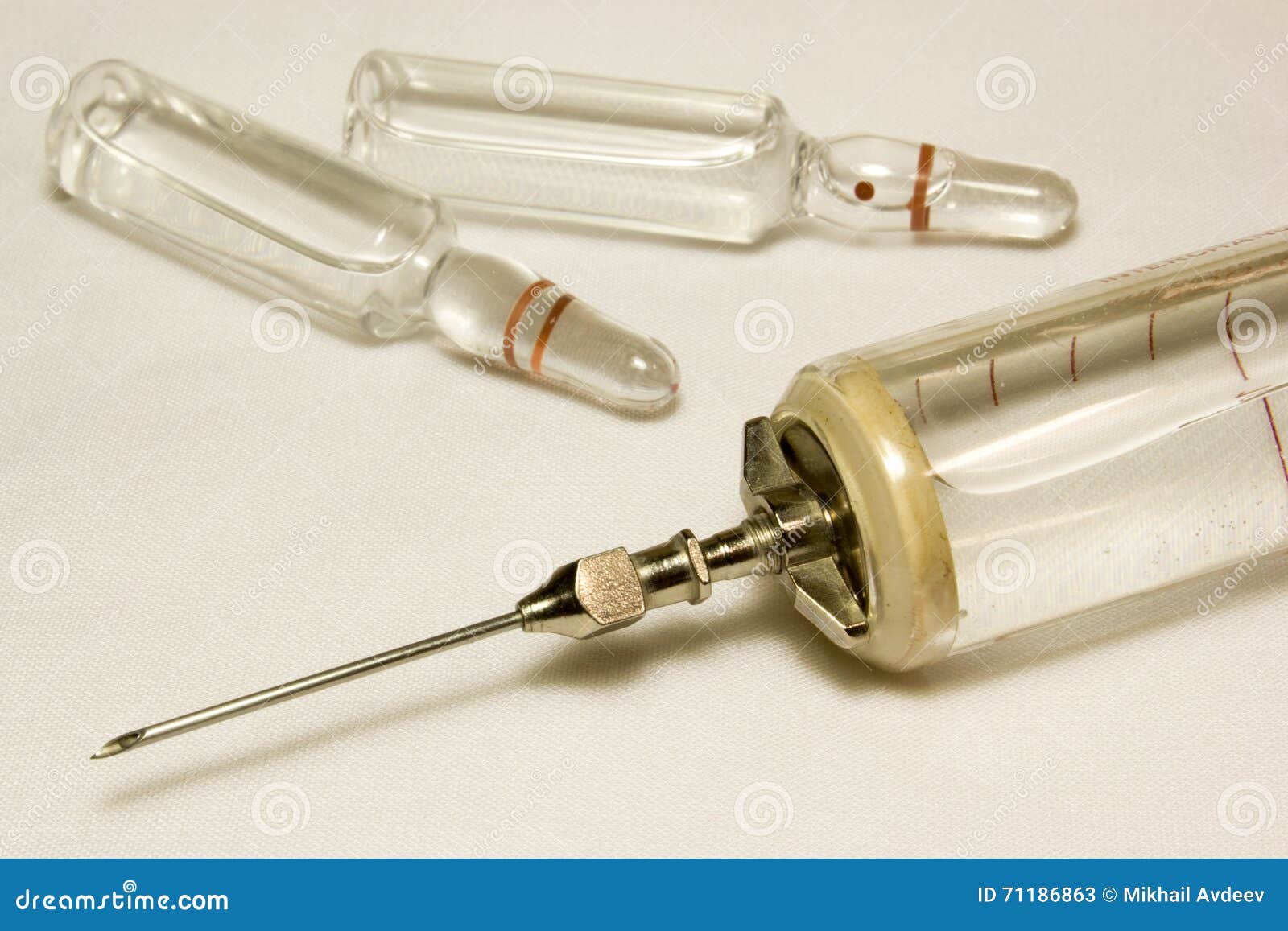 Iron vintage glass syringe stock image. Image of white - 71186863