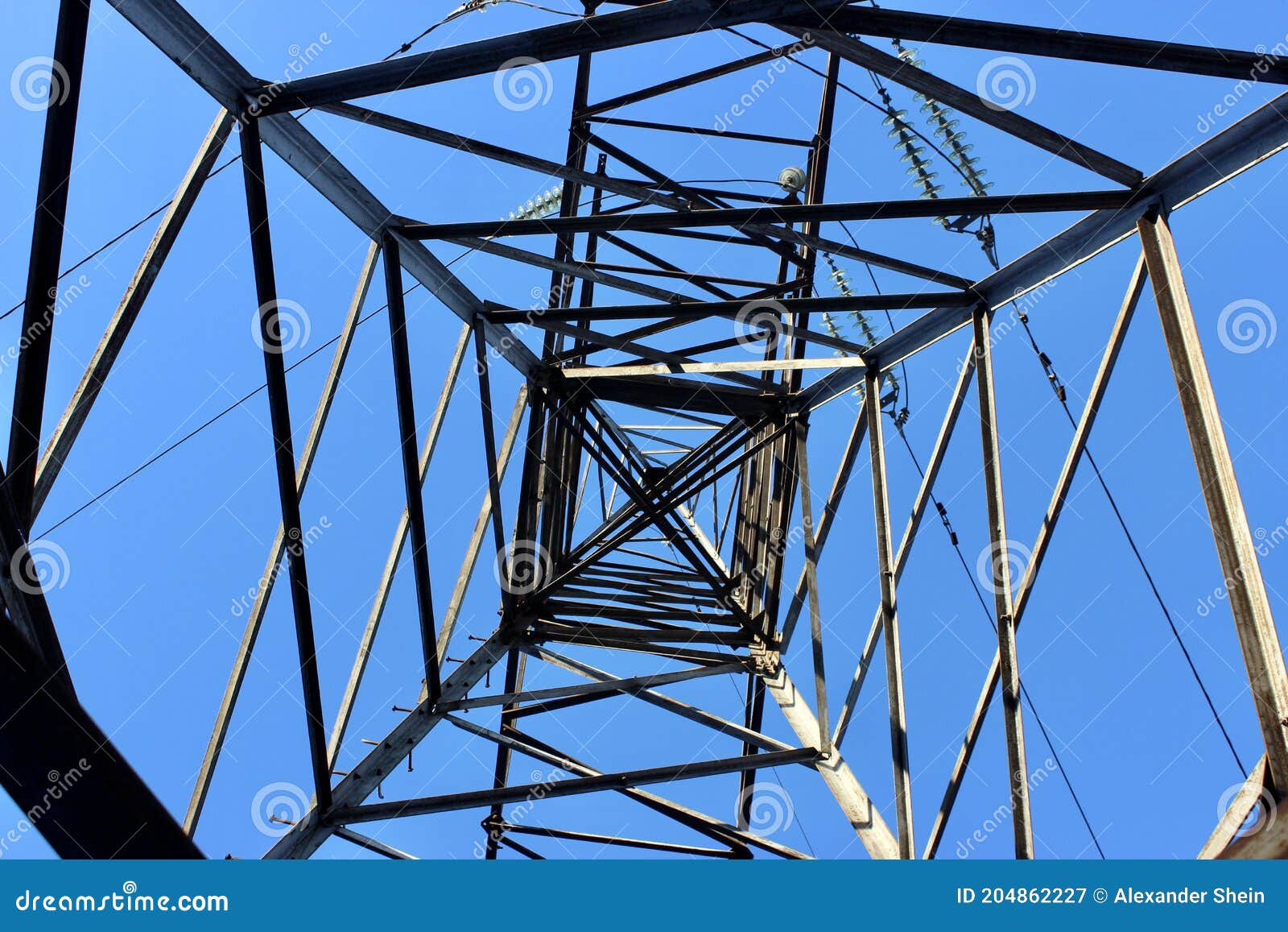 Iron web stock image. Image of tower, electric, iron - 204862227